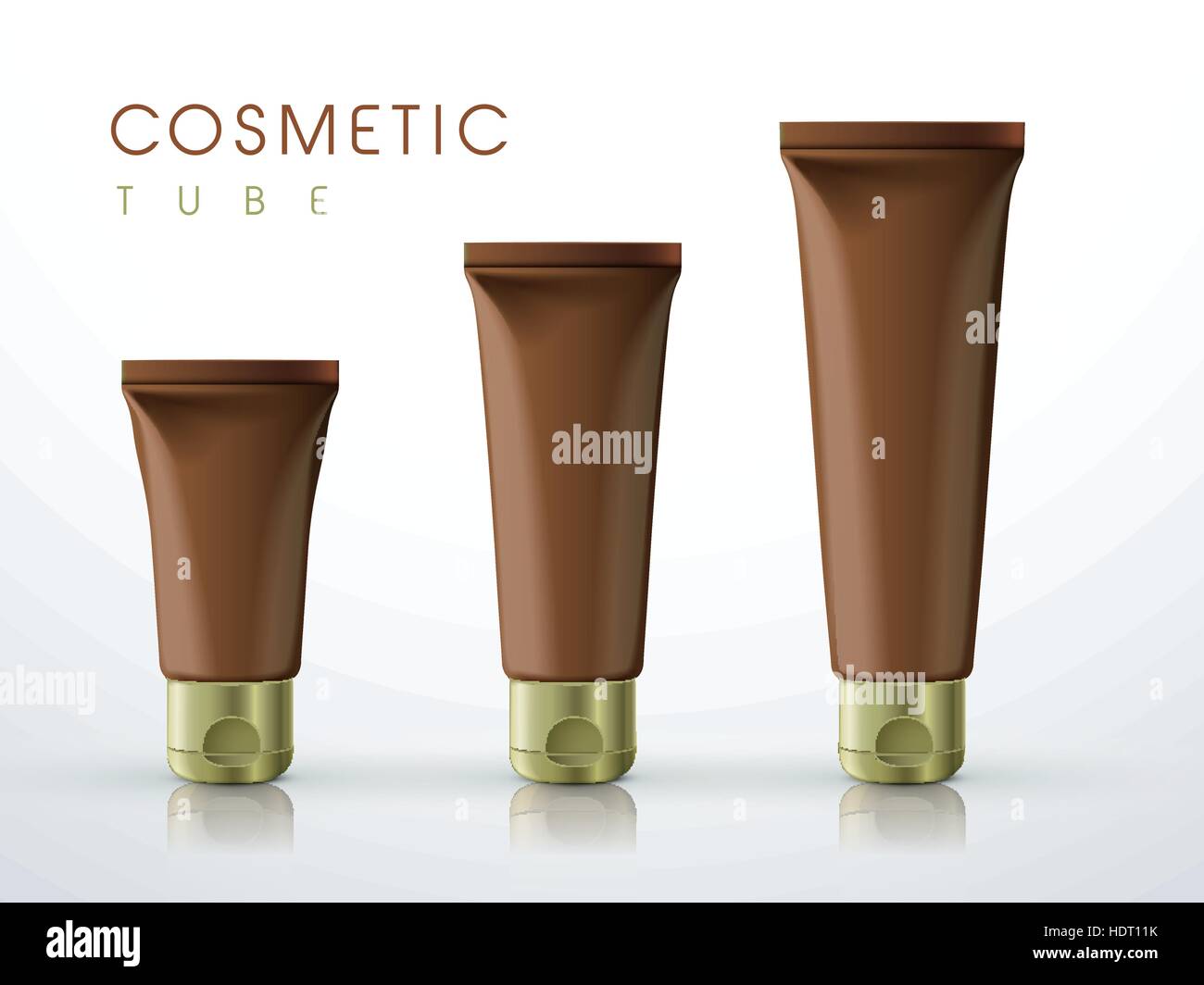 cosmetic packaging tube set over white background Stock Vector Image ...