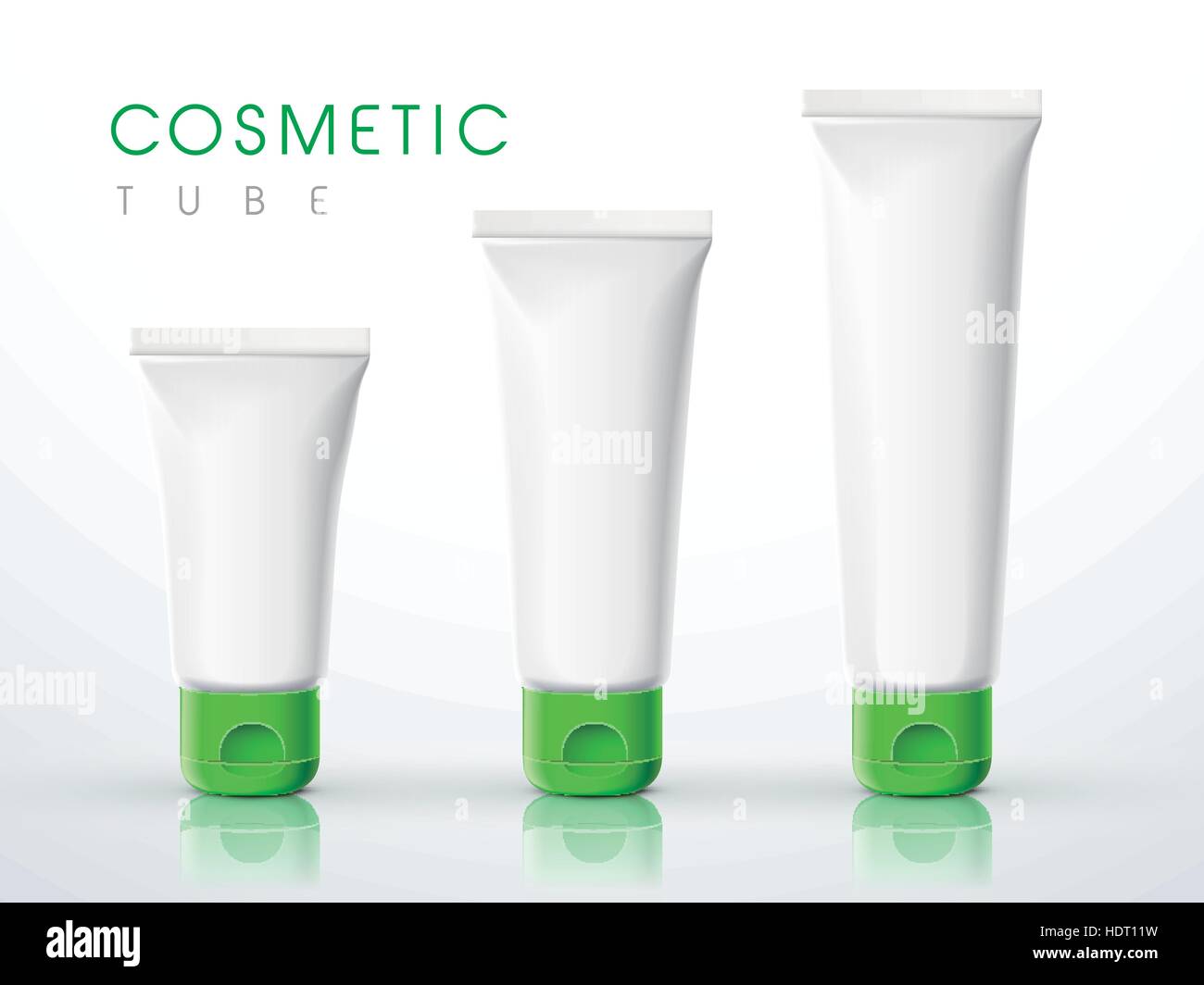 Green plastic cosmetic tube Stock Vector Images - Alamy
