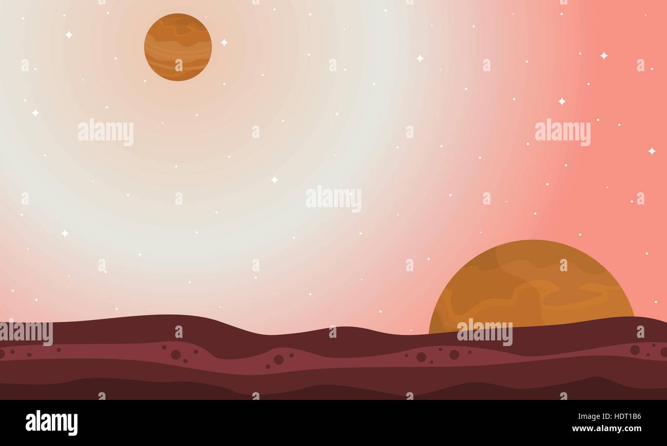 Nature on another planet landscape Stock Vector Image & Art - Alamy