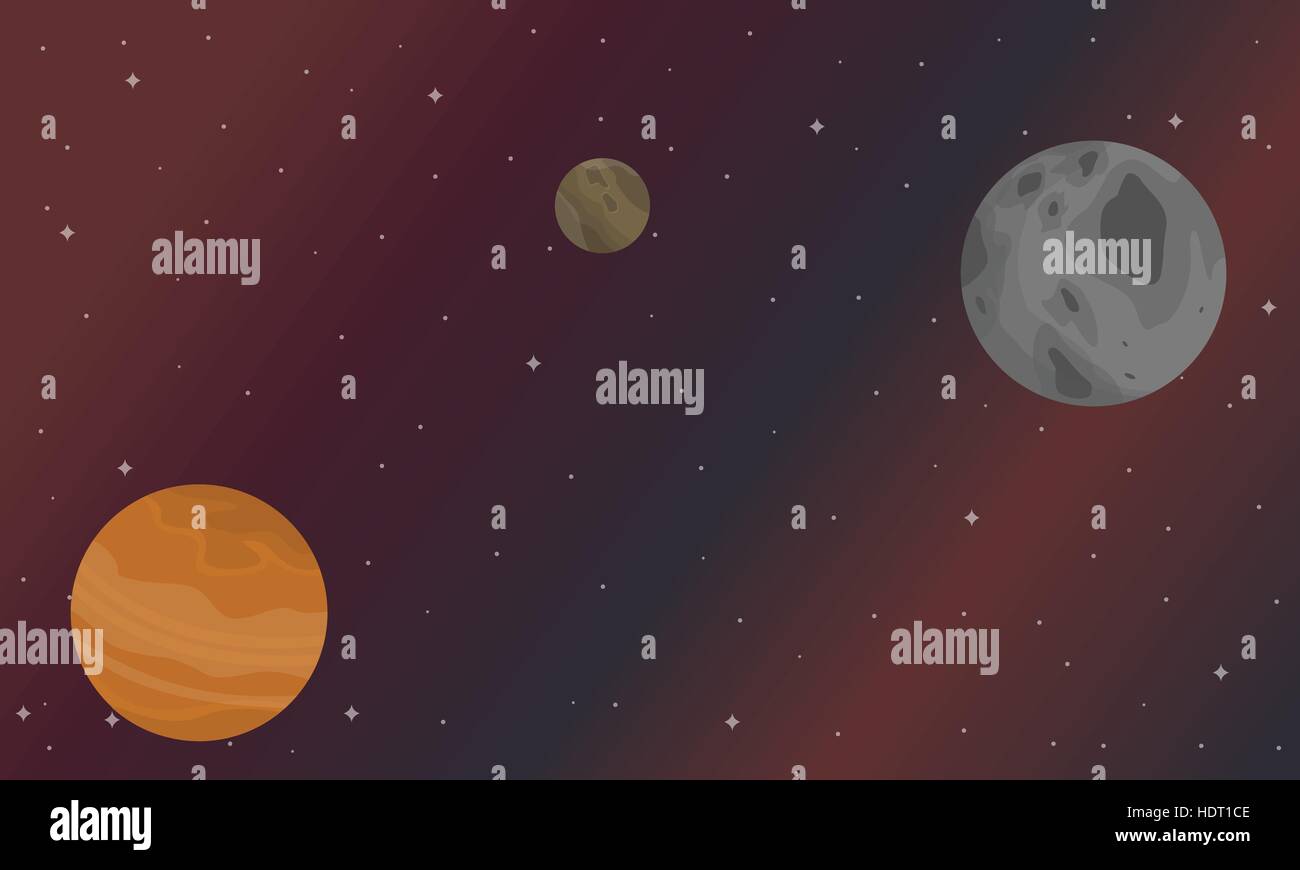 Night scenery star and planet Stock Vector Image & Art - Alamy