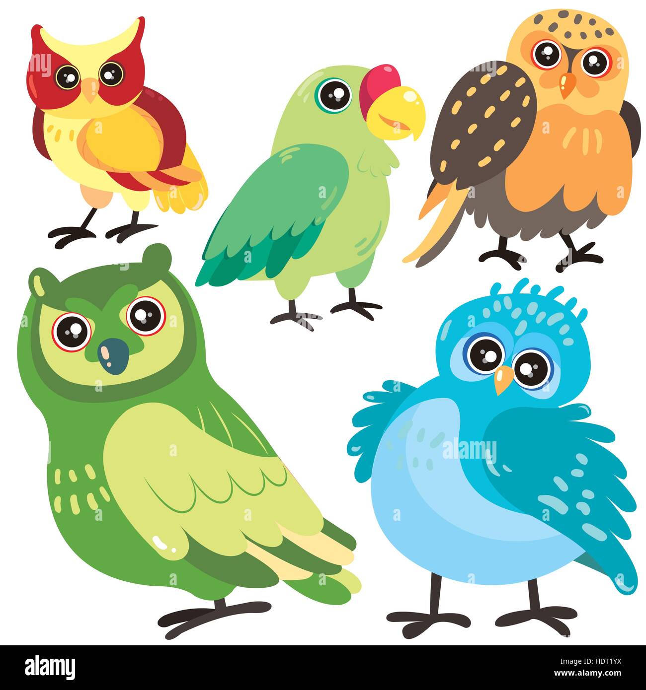 five cute birds set on white background Stock Vector Image & Art - Alamy five cute birds set on white background Stock Vector Image & Art - Alamy