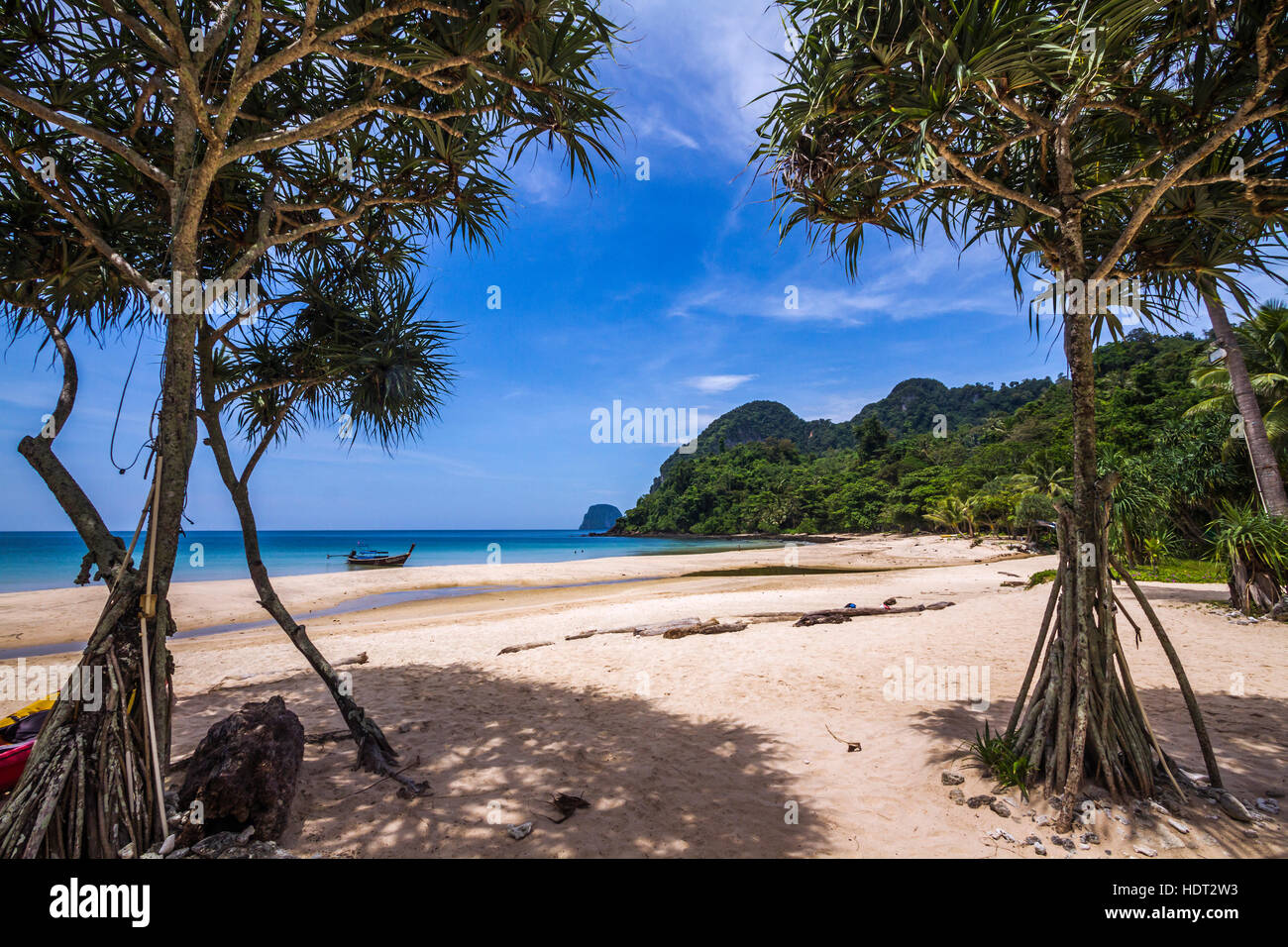 Koh Muk national park beach in Thailand Stock Photo - Alamy