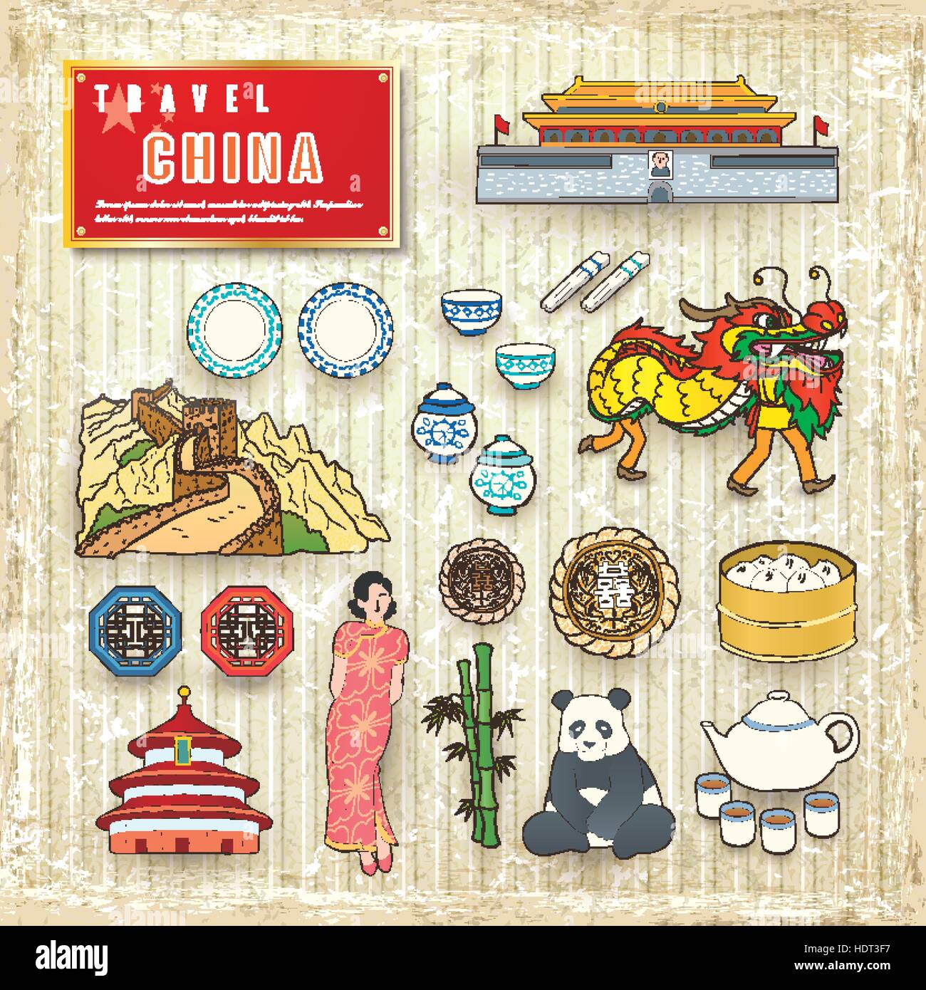 Dragon forbidden city in beijing Stock Vector Images - Alamy