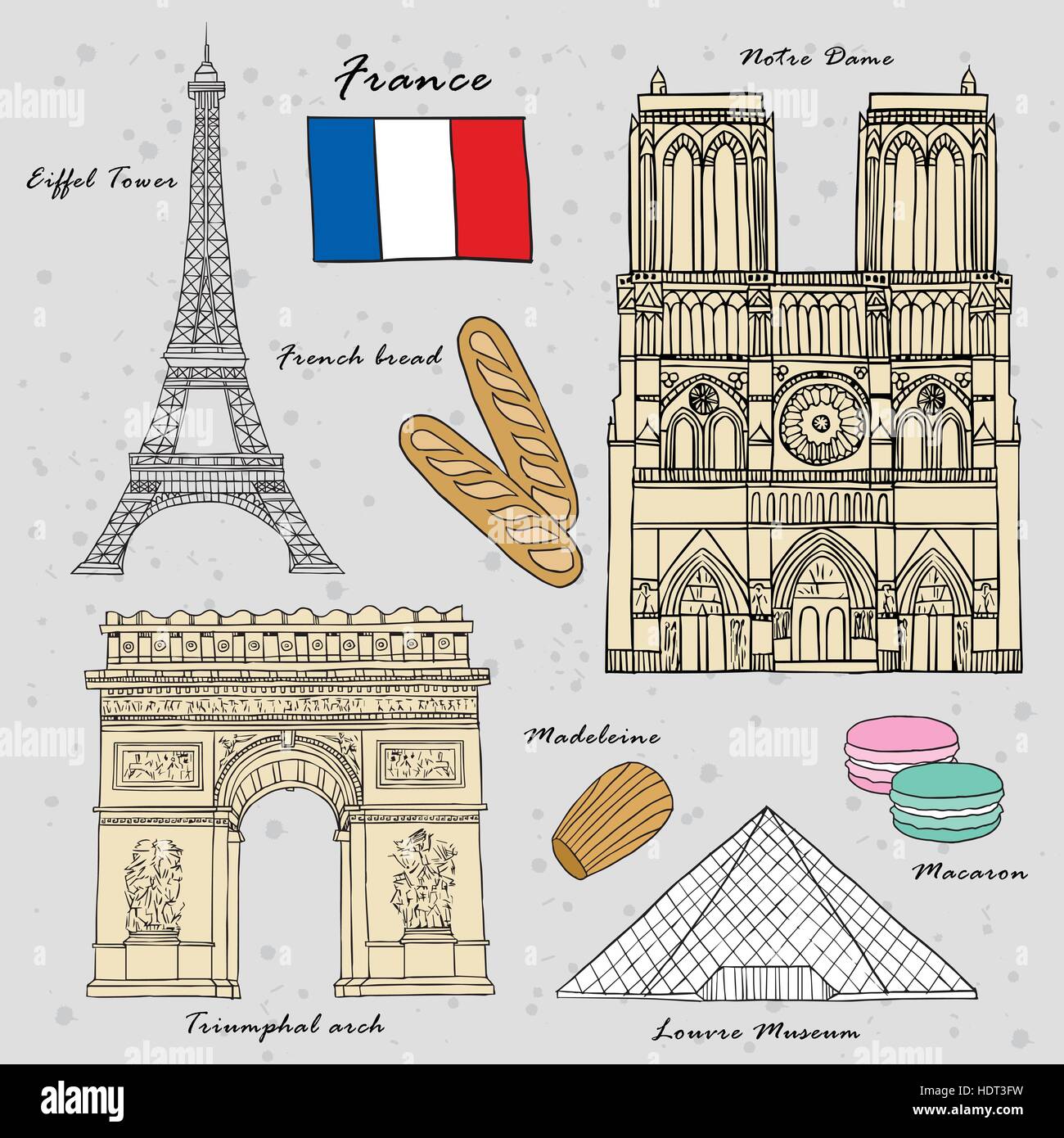 French monumental arch Stock Vector Images - Alamy