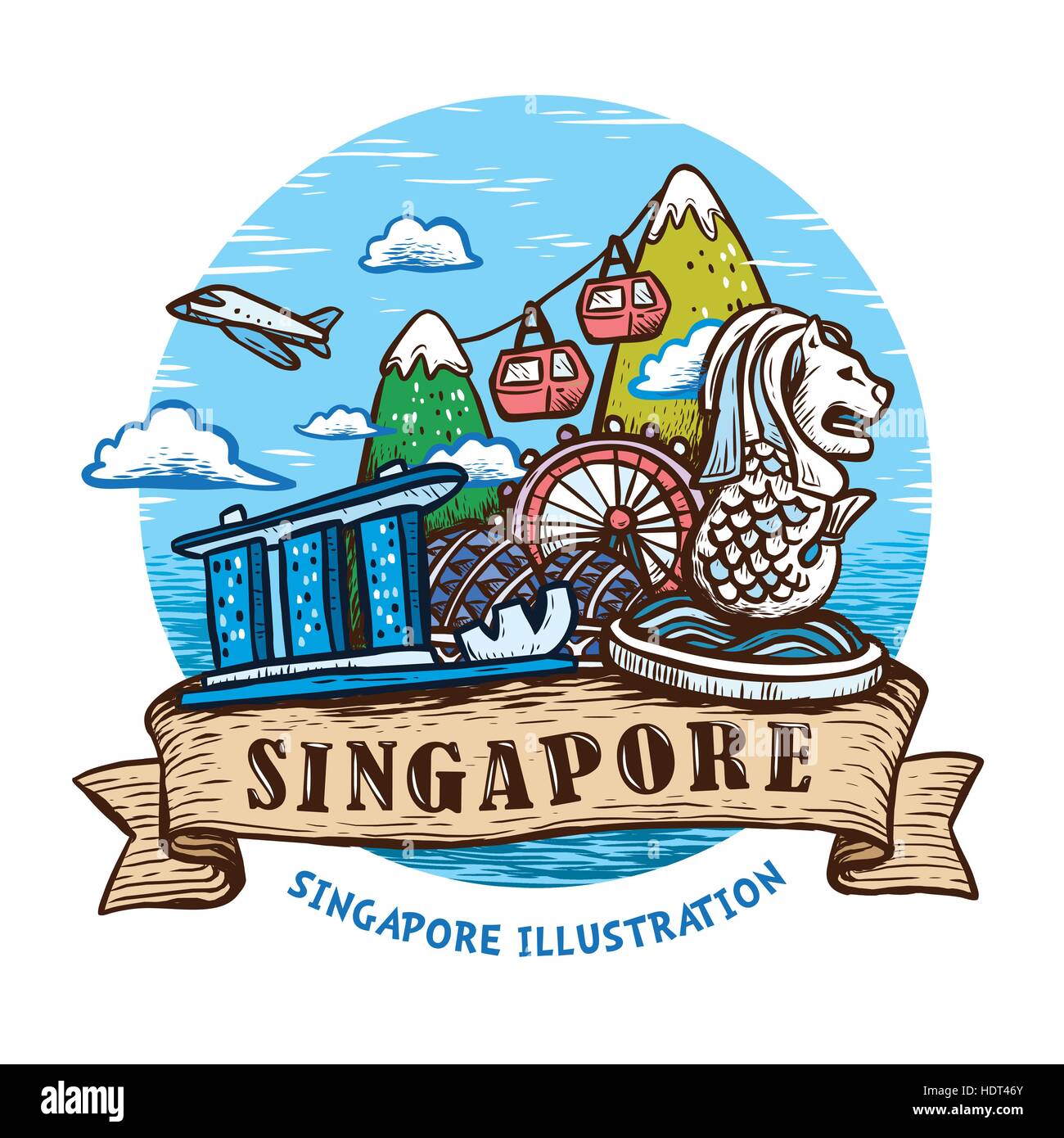 Lovely scenery Stock Vector Images - Alamy