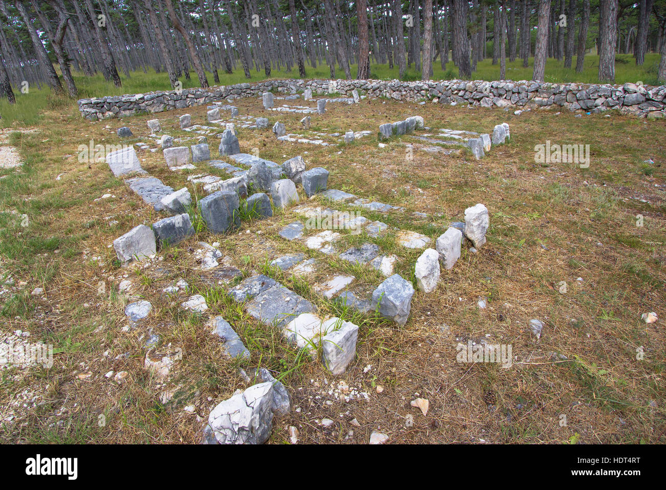 Mirila - traditional historic stone graves in Dalmatia, Croatia Stock ...