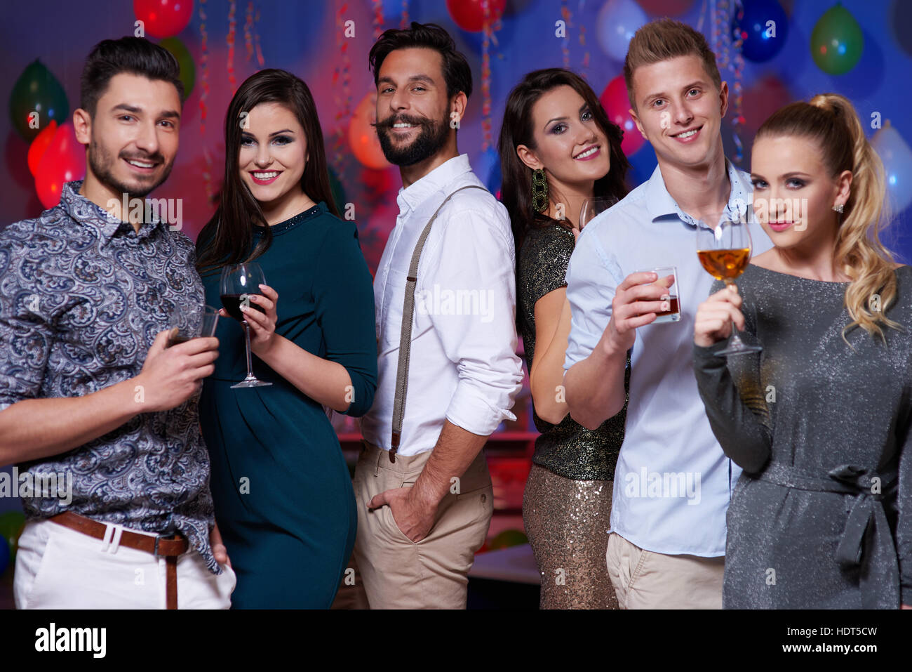 Portrait of joyful and partying people Stock Photo - Alamy