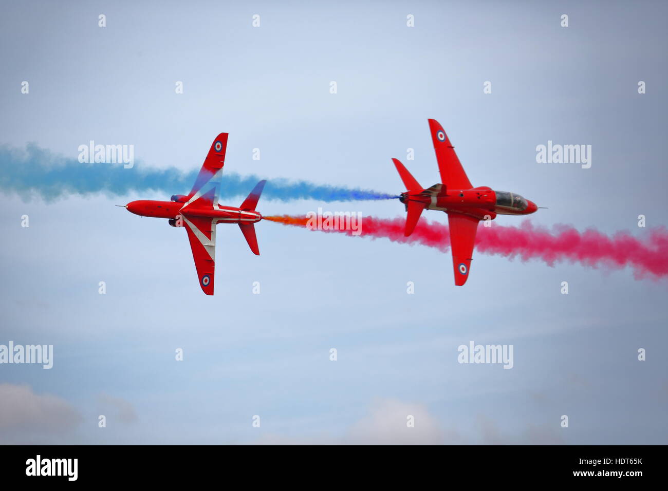 The Red Arrows performed their display at the Royal International Air ...