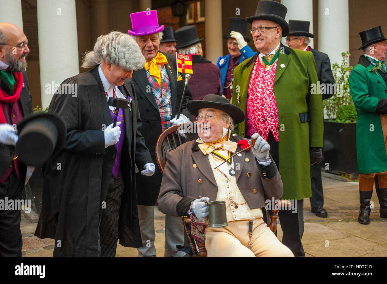 'Mr Pickwick' and the Pickwick Club outside the Guildhall in the 2016 ...