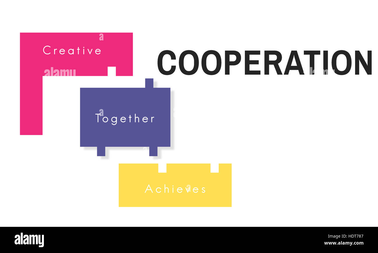 Achievement Teamwork Creative Together Collaboration Graphic Concept ...