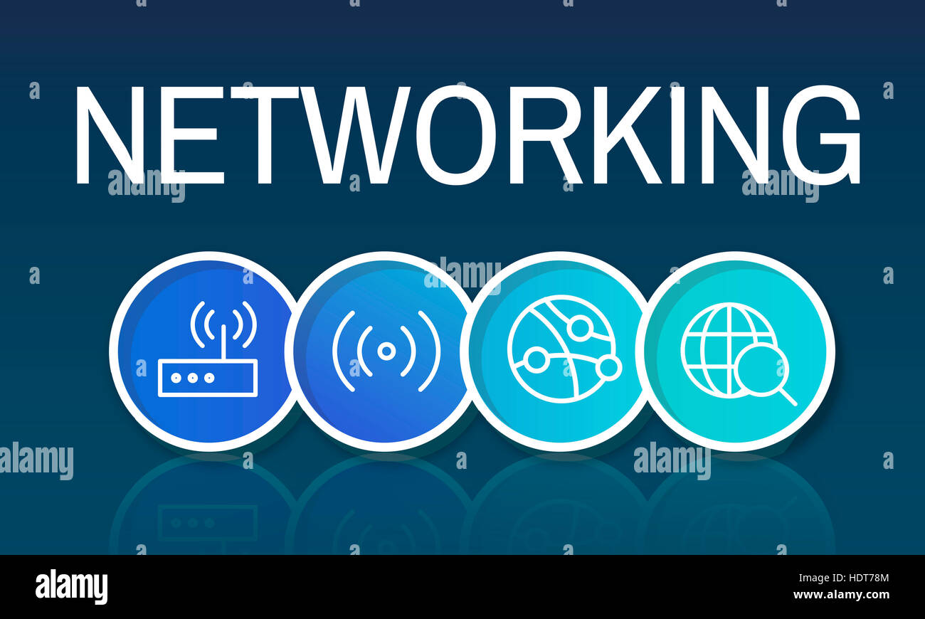 Internet Network Buttons Icon Concept Stock Photo - Alamy