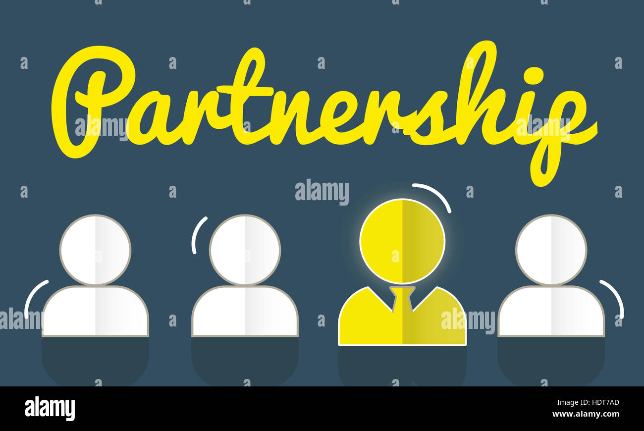 Partnership Corporate Team Leader Font Concept Stock Photo - Alamy