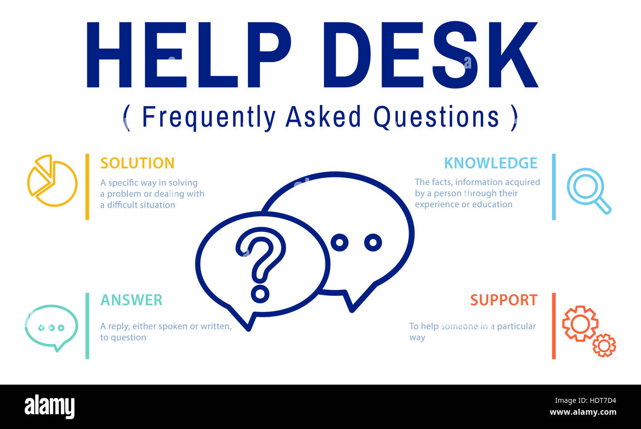 FAQs Customer Service Icon Concept Stock Photo - Alamy