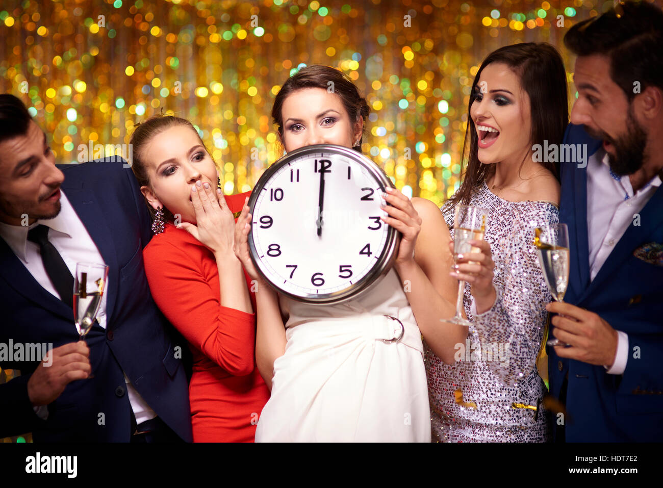 The midnight is finally now Stock Photo - Alamy