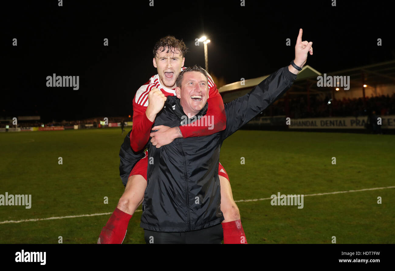 Stourbridge Dan Scarr celebrates victory at the final whistle the ...