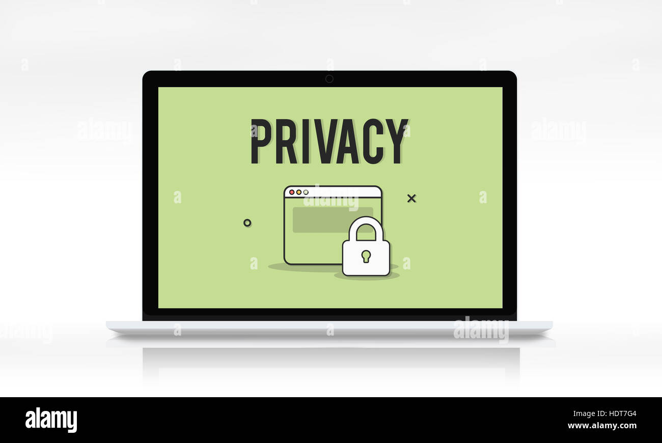Authorize Protected Verification Privacy Security Concept Stock Photo ...