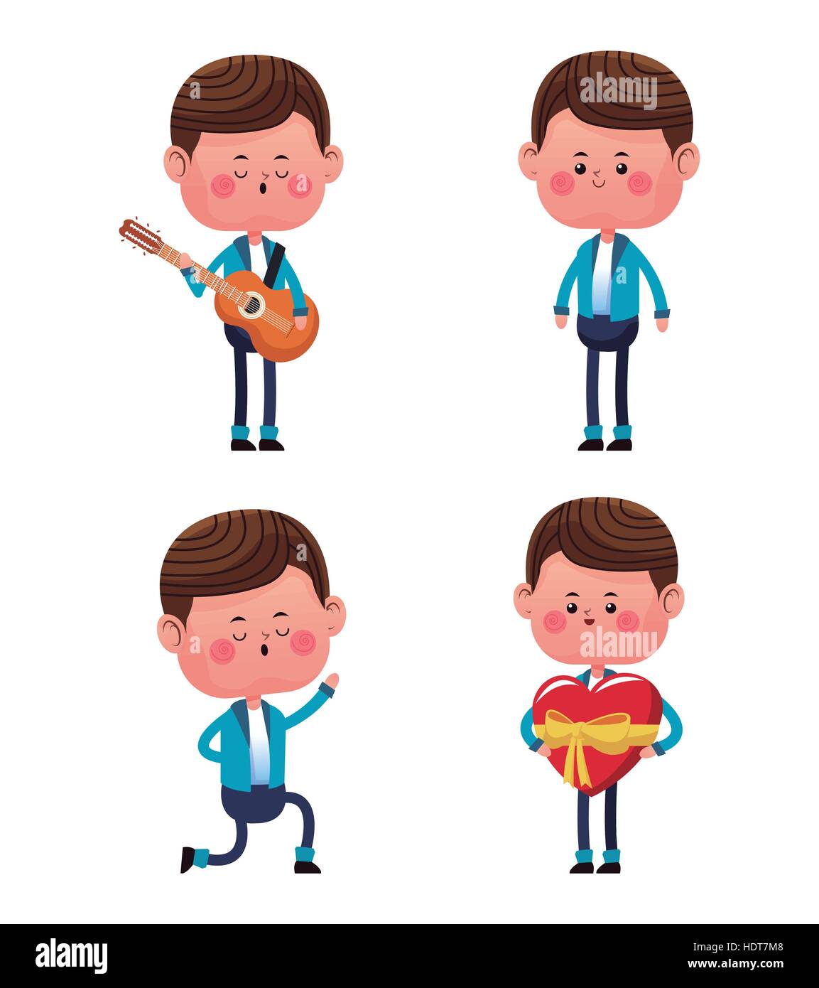 collection lovely boy adorable Stock Vector Image & Art - Alamy