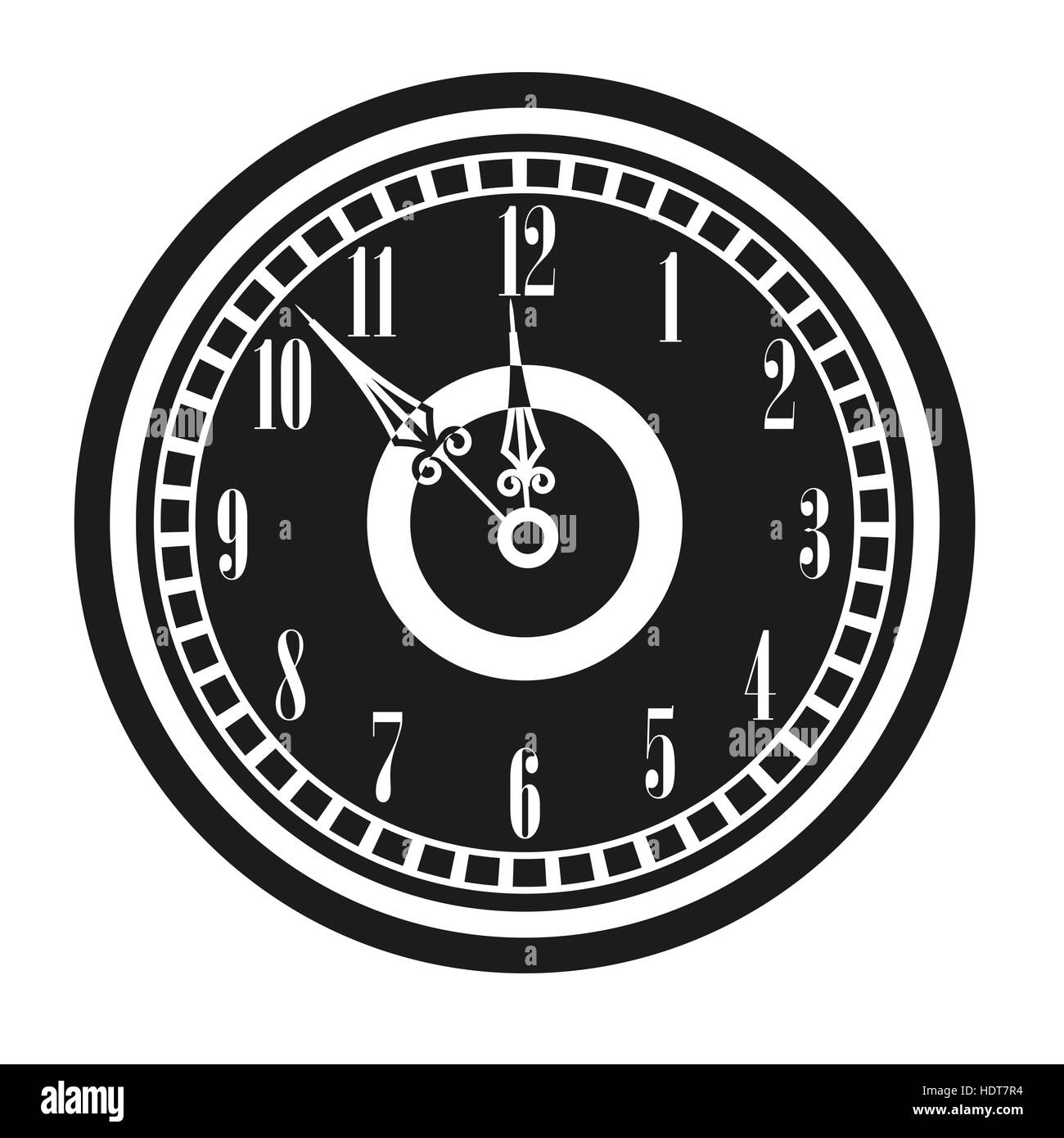 Twelve midnight Stock Vector Images - Alamy