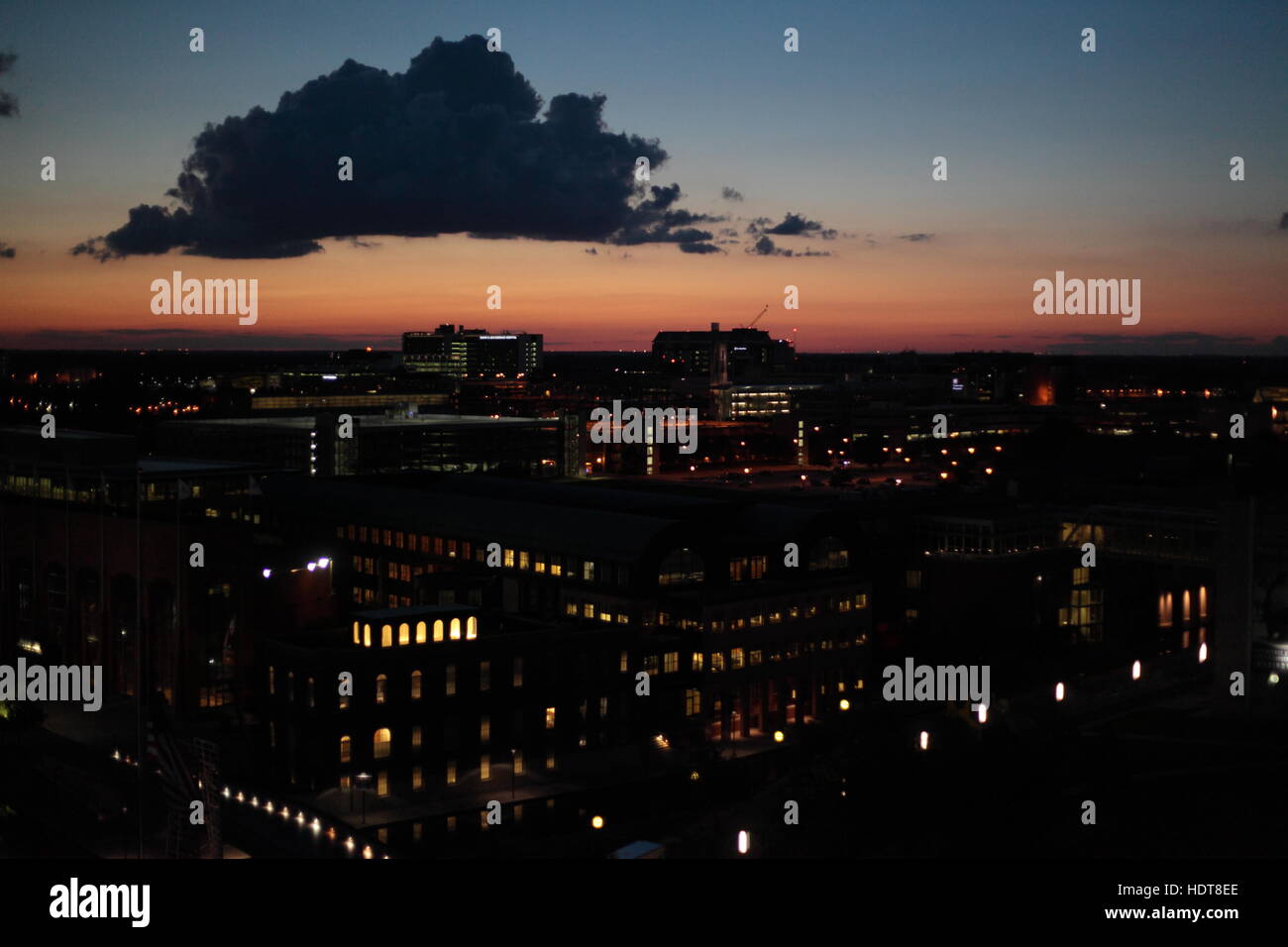 City at dusk Stock Photo - Alamy