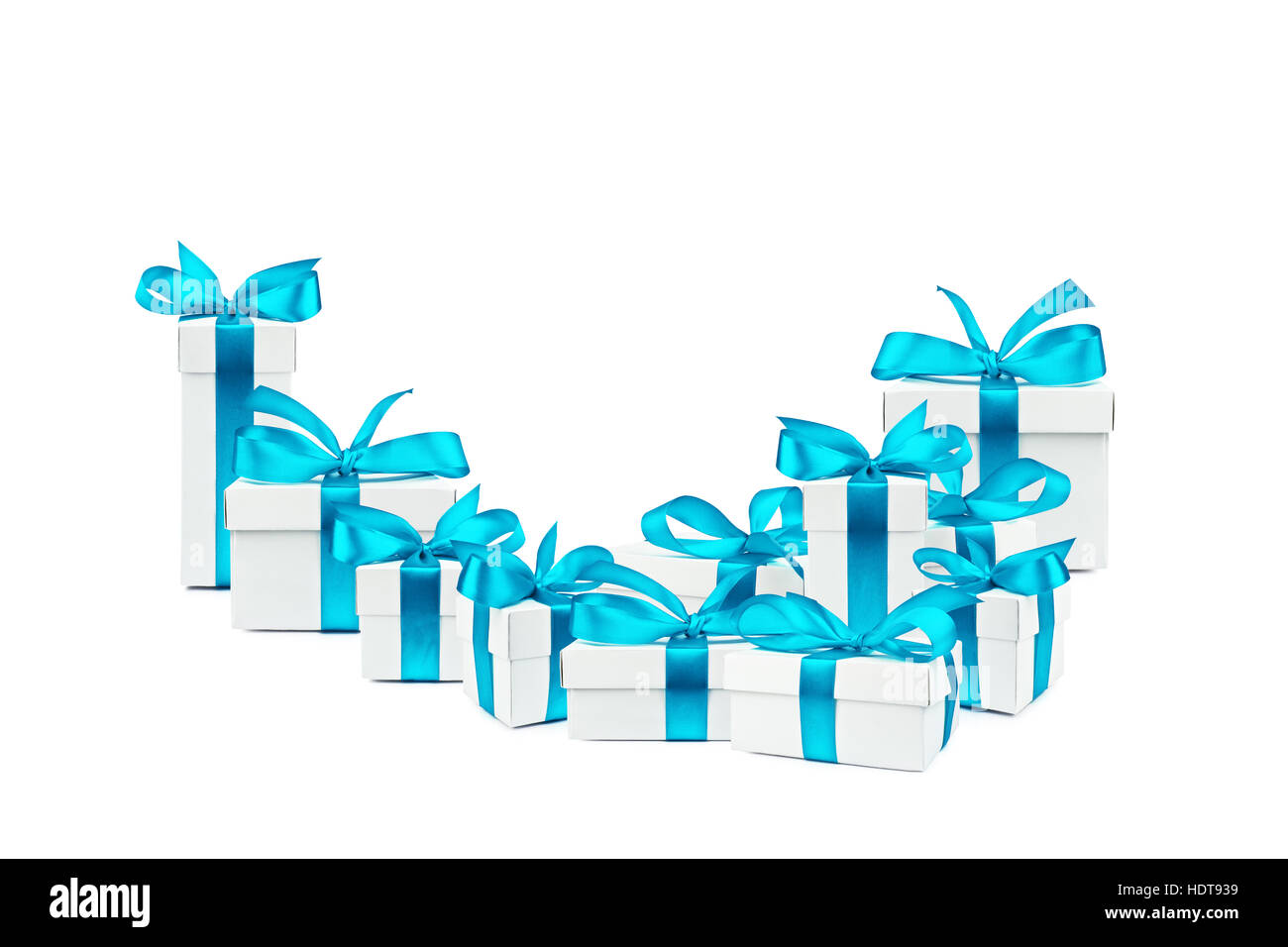 Red blue gift boxes hi-res stock photography and images - Alamy