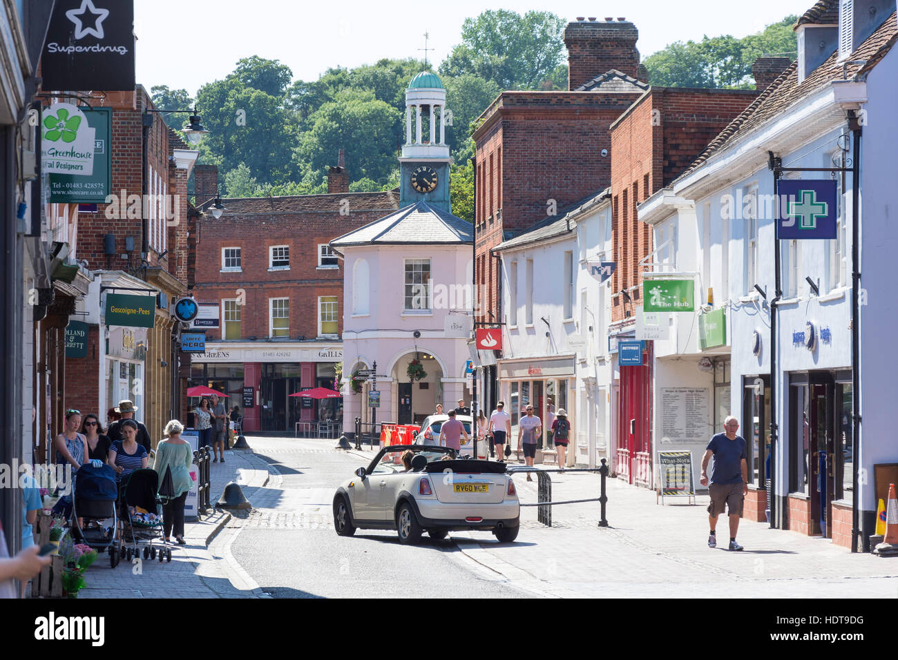 The 'Pepperpot' Clock Tower, High Street, Godalming, Surrey, England ...