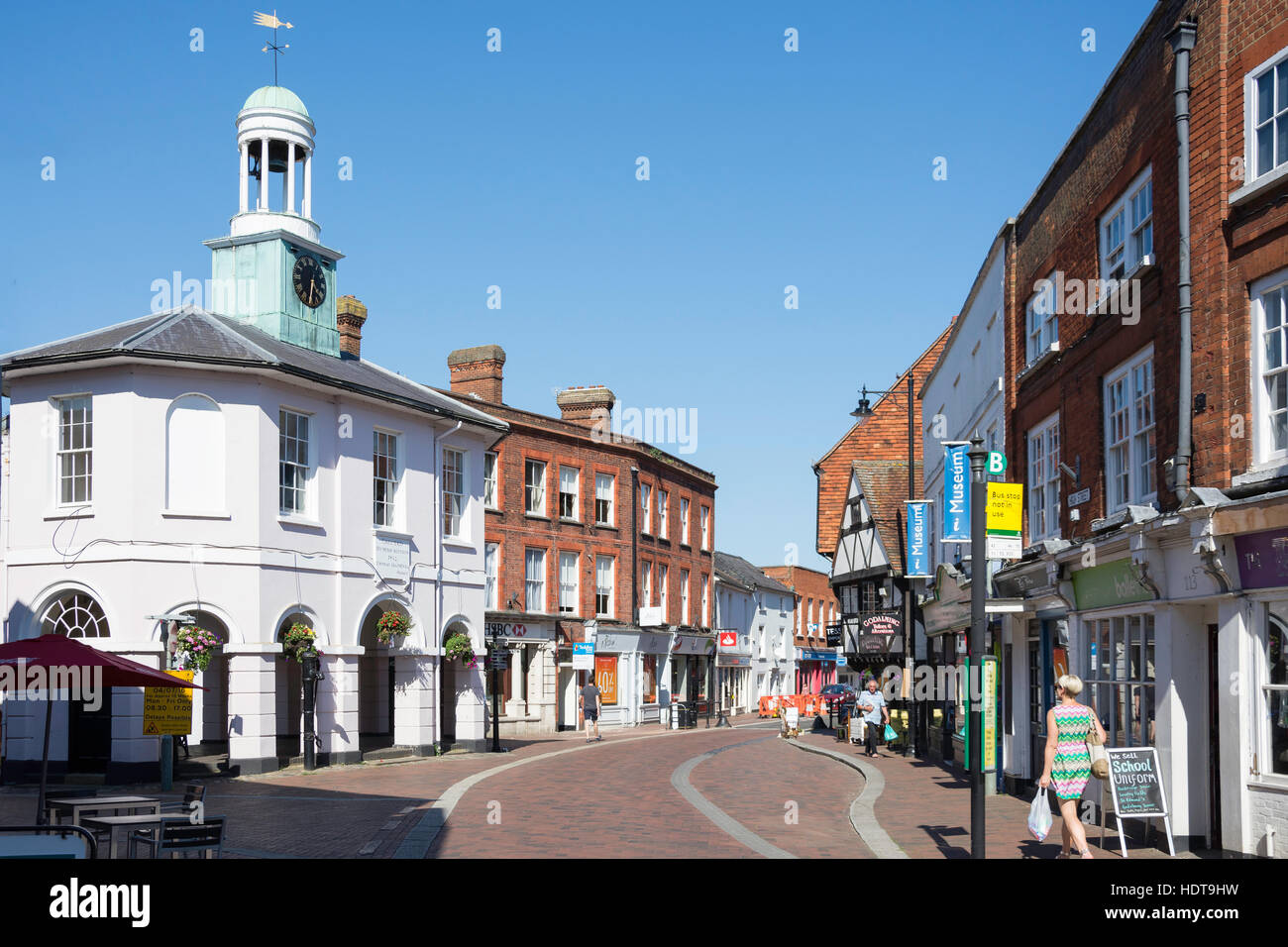 The 'Pepperpot' Clock Tower, High Street, Godalming, Surrey, England ...