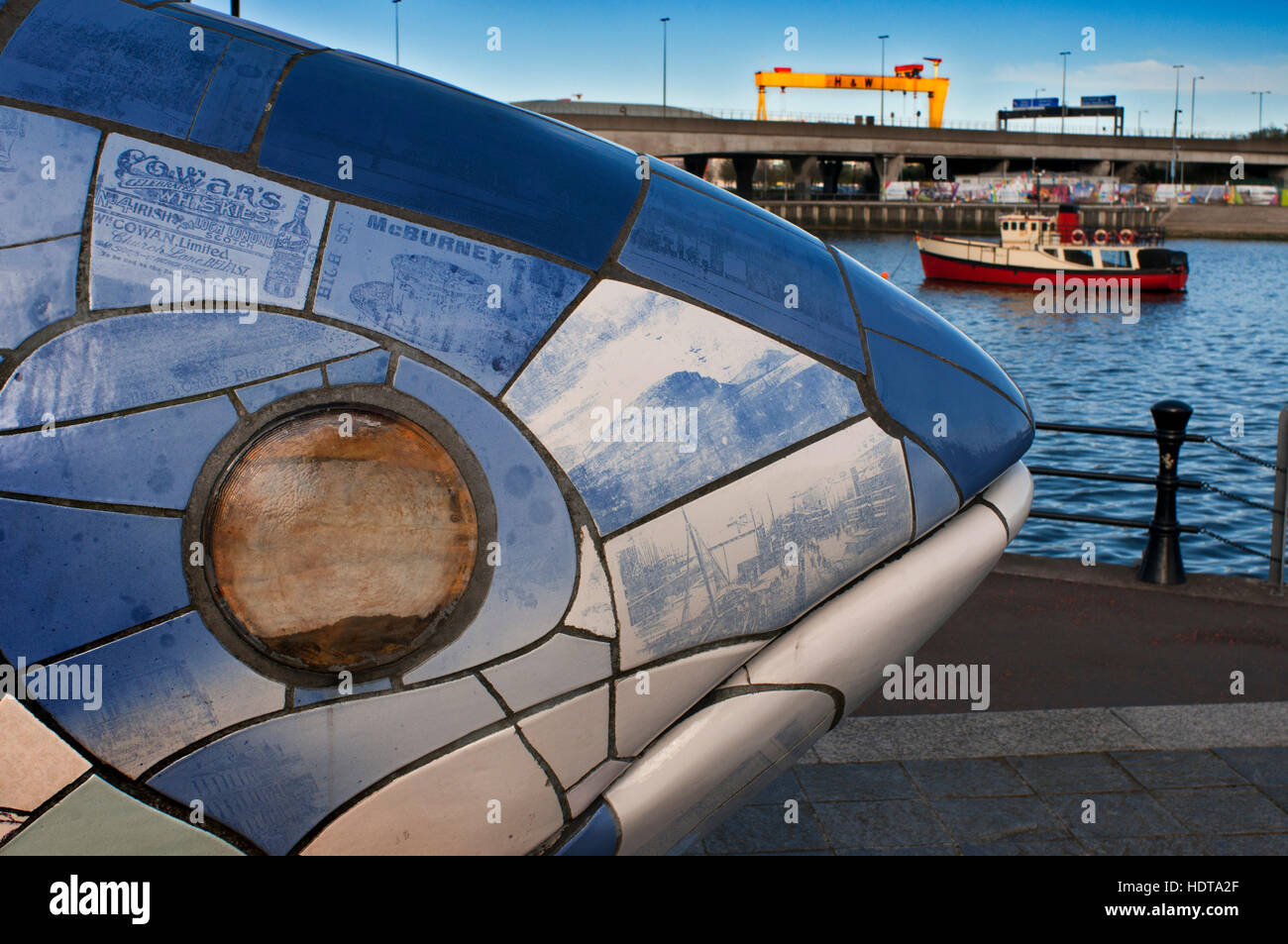 The Big Fish sculpture by John Kindness, Donegall Quay, River Lagan ...