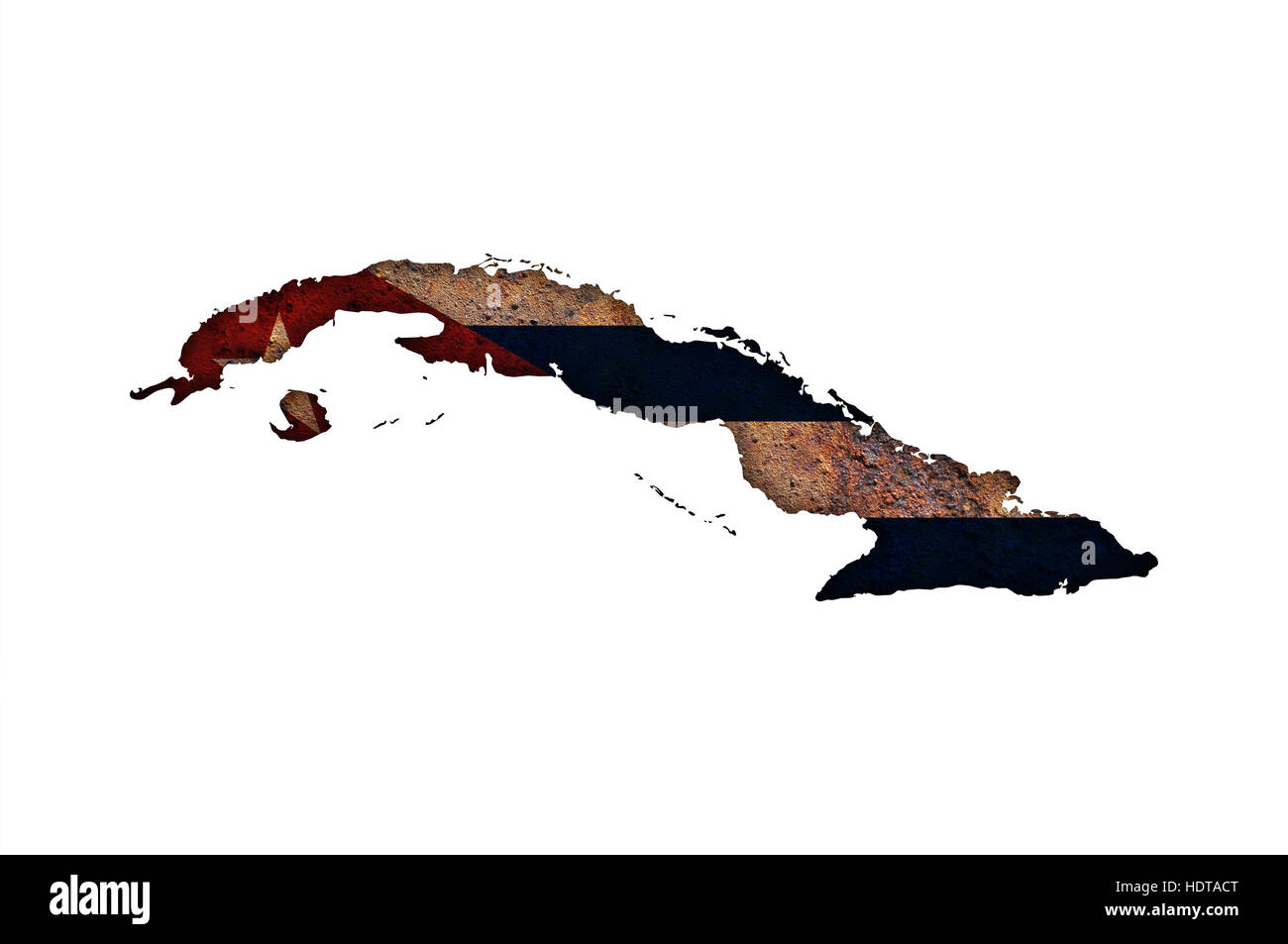 Outline map country cuba Cut Out Stock Images & Pictures - Alamy