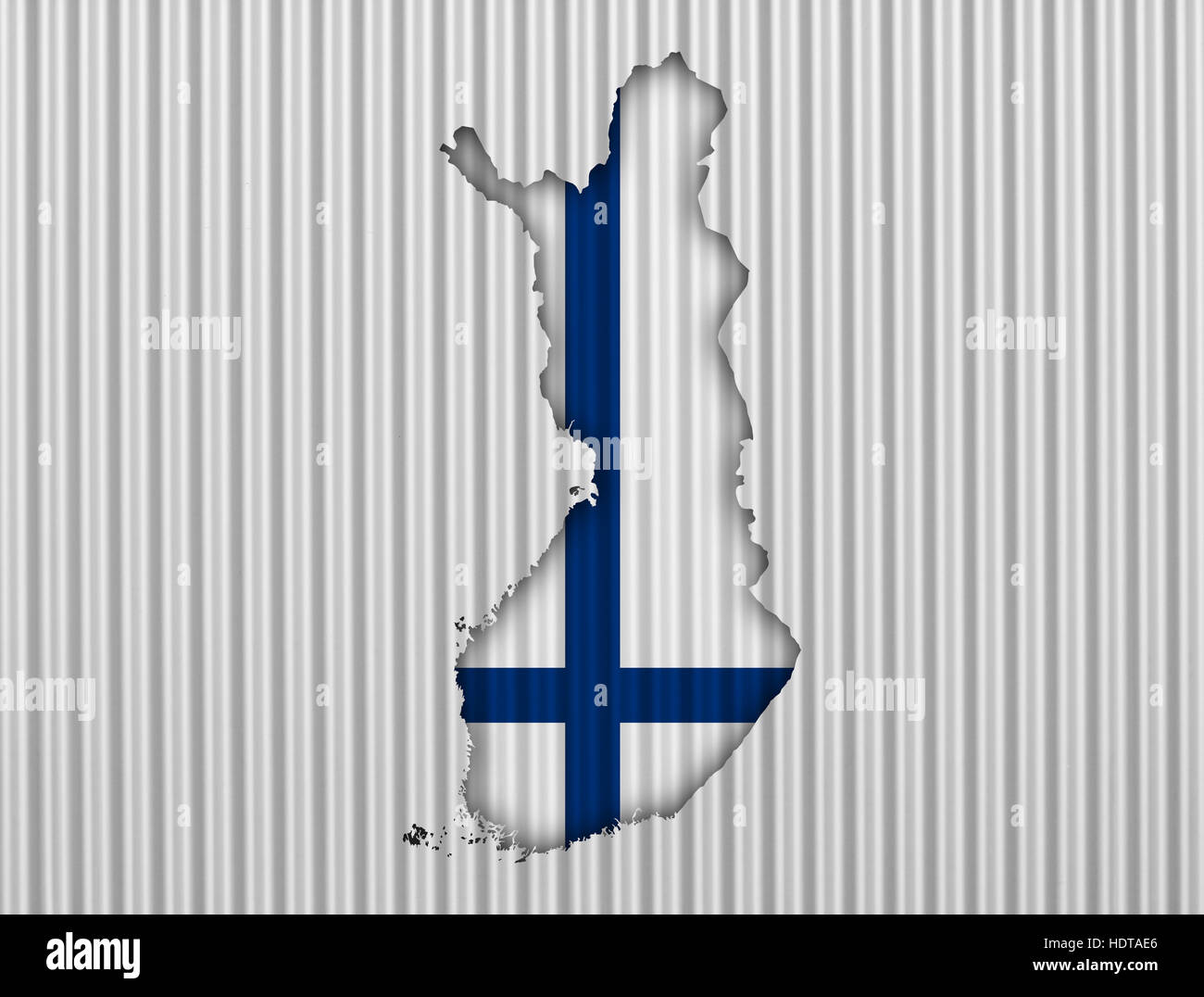 Map and flag of Finland Stock Photo - Alamy