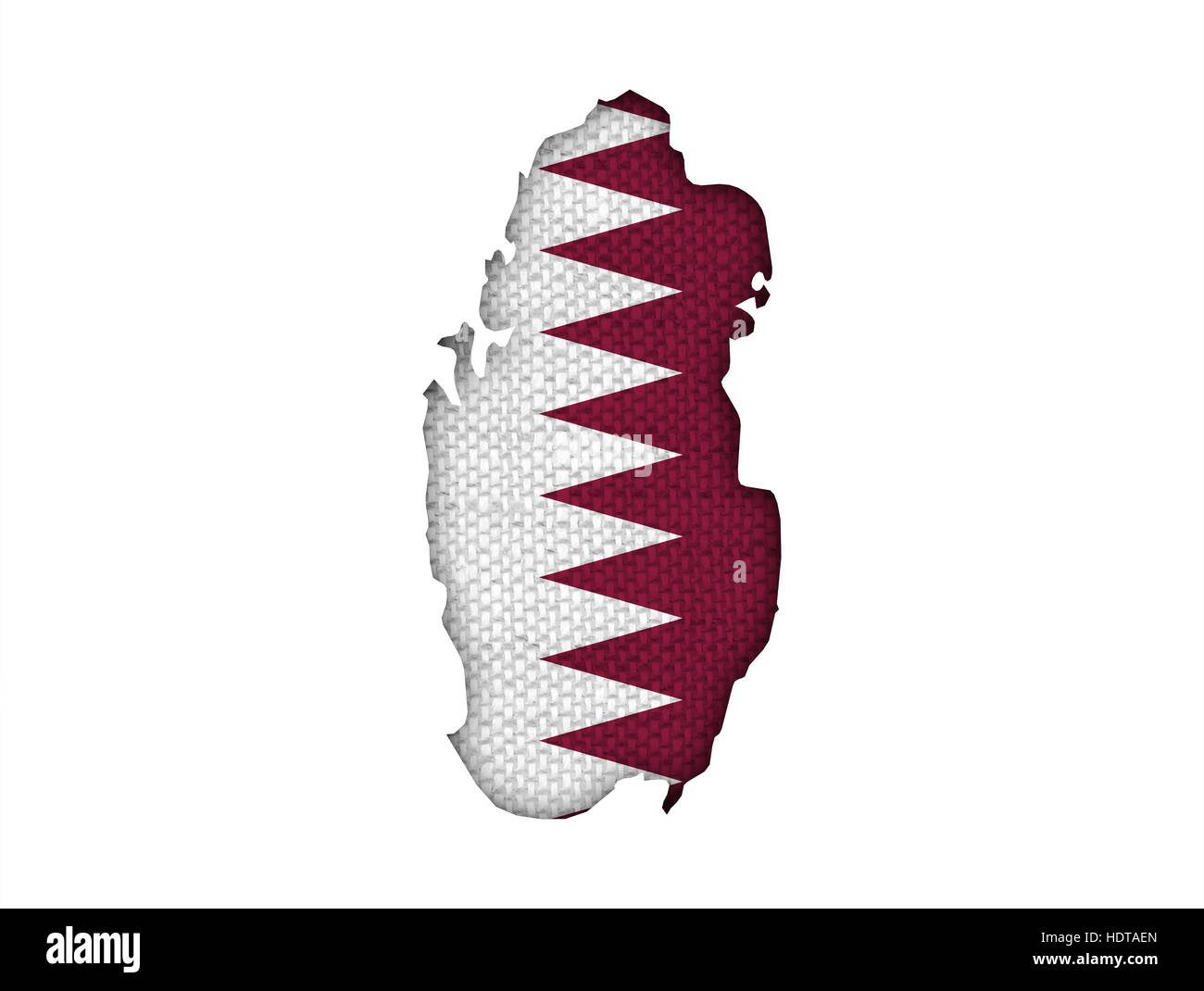 Qatar map outline hi-res stock photography and images - Alamy