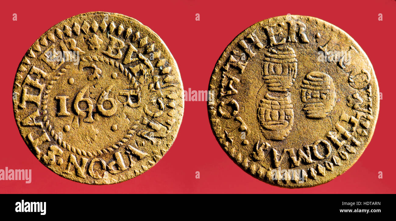 17th Century Trader's Token of THOMAS.LOWTHER of Burton upon Stather ...
