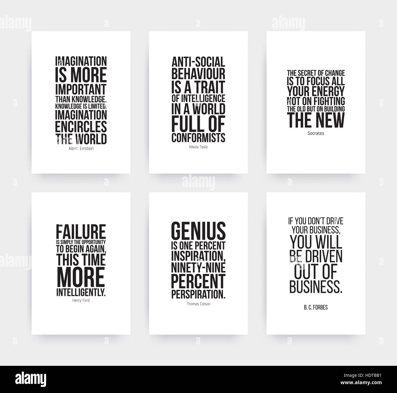 Inspirational motivating quotes set Stock Vector Image & Art - Alamy