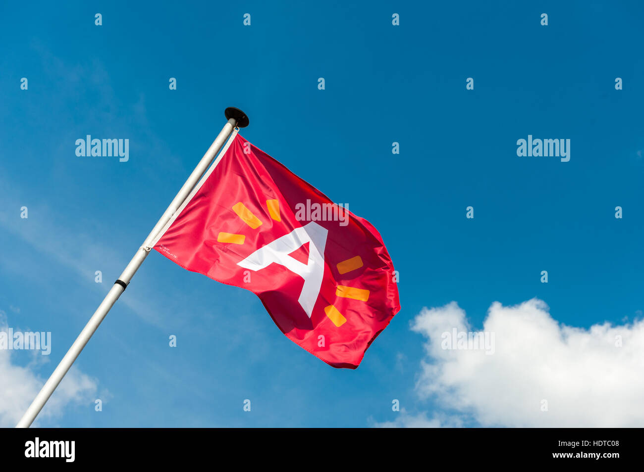 Belgium, Antwerp, flag of Antwerp Stock Photo - Alamy