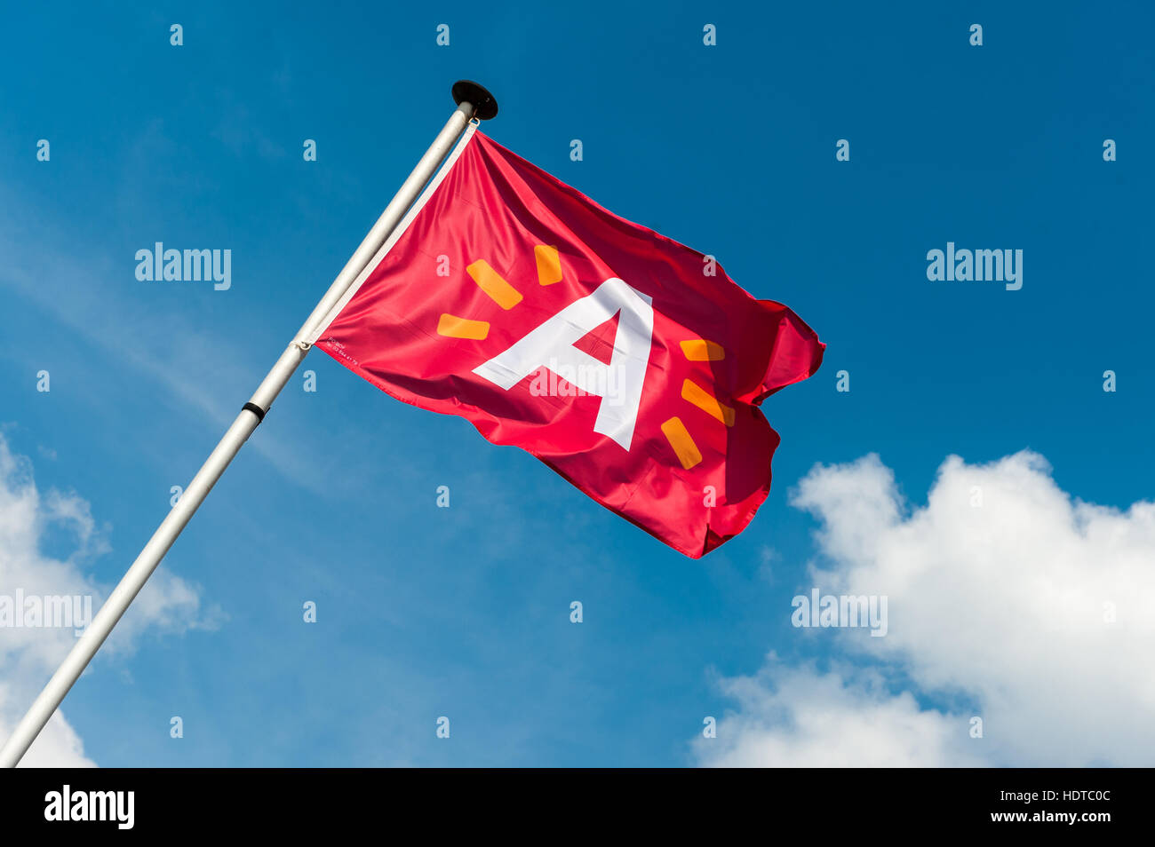 Belgium, Antwerp, flag of Antwerp Stock Photo - Alamy