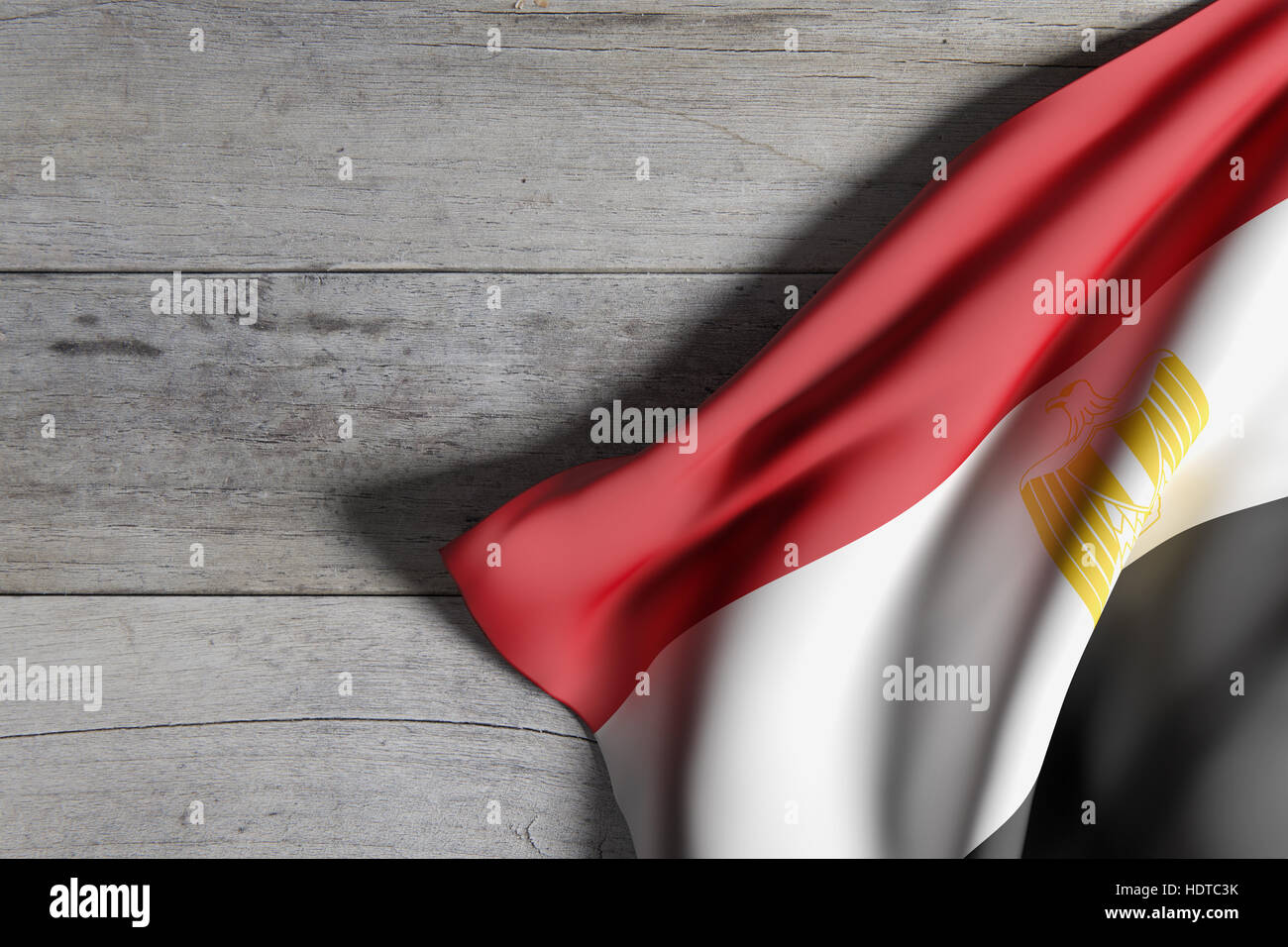 3d rendering of Egypt flag waving on wooden background Stock Photo - Alamy