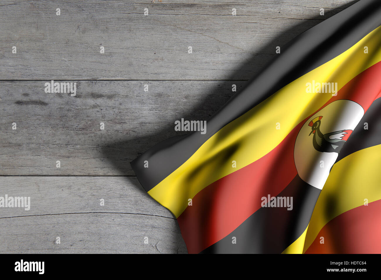 3d rendering uganda flag waving hi-res stock photography and images - Alamy