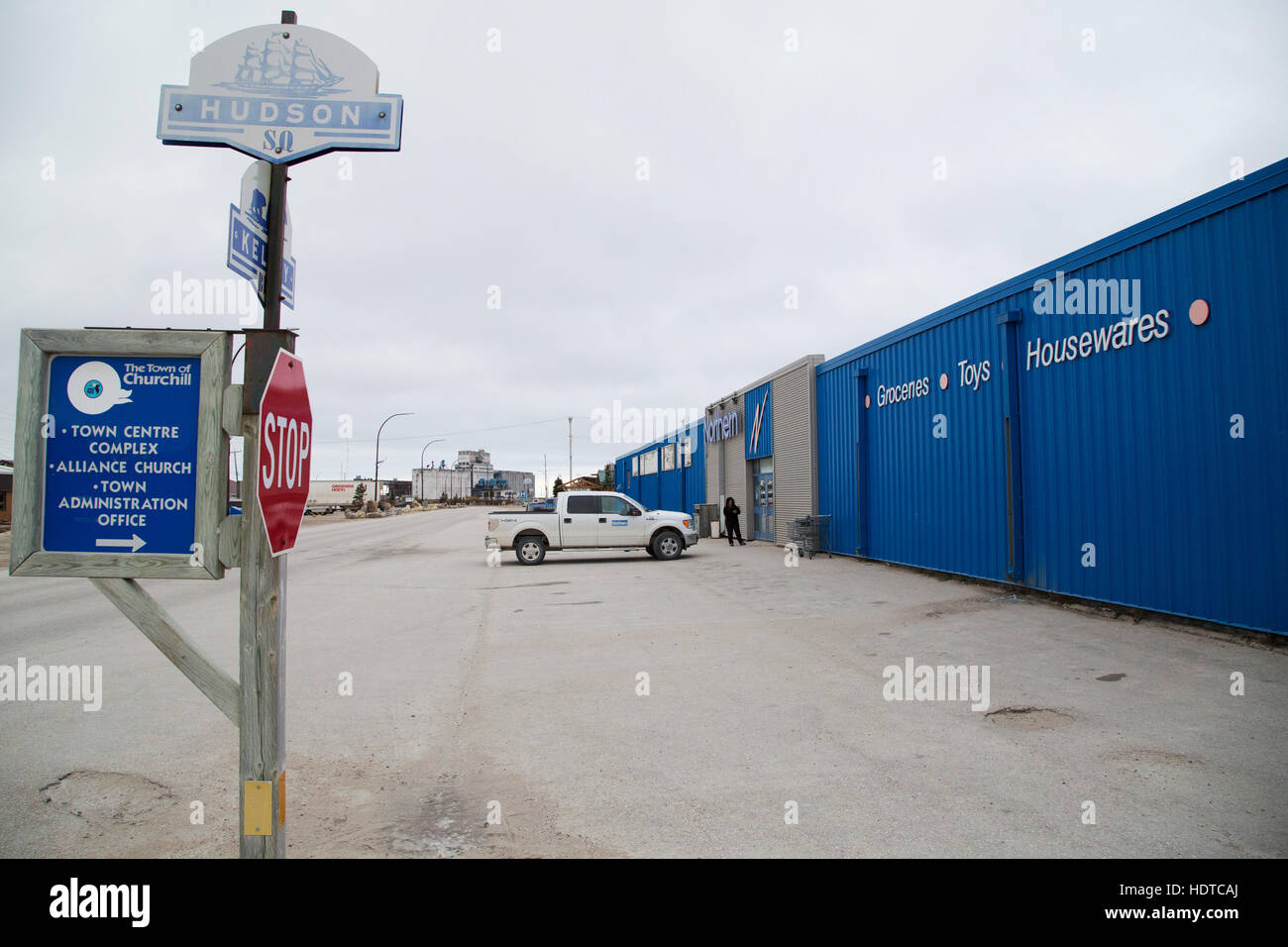 The Northern Store in Churchill, Canada.The general store sells food ...