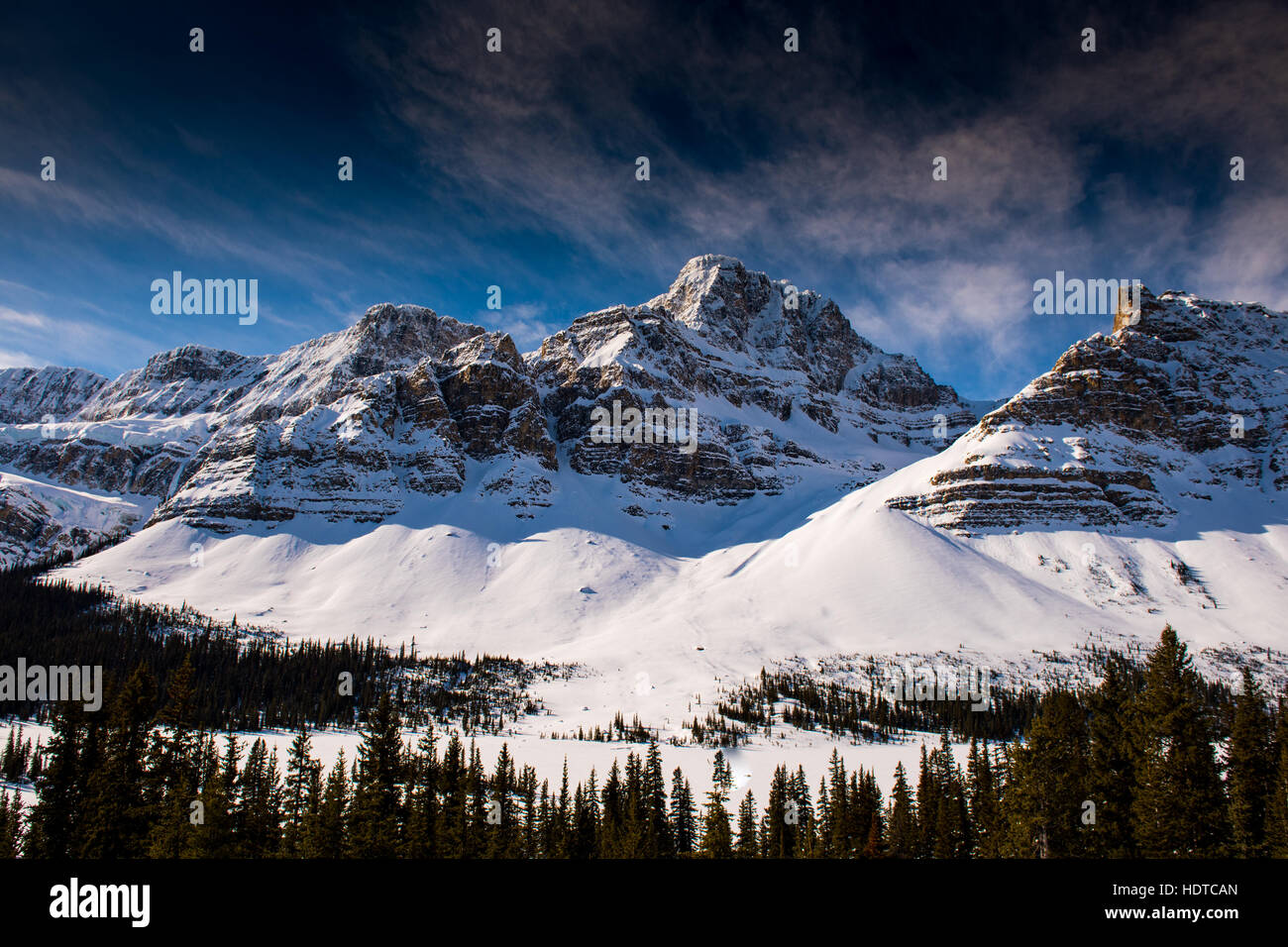 Winter in the mountains Banff National Park Alberta Canada Stock Photo ...