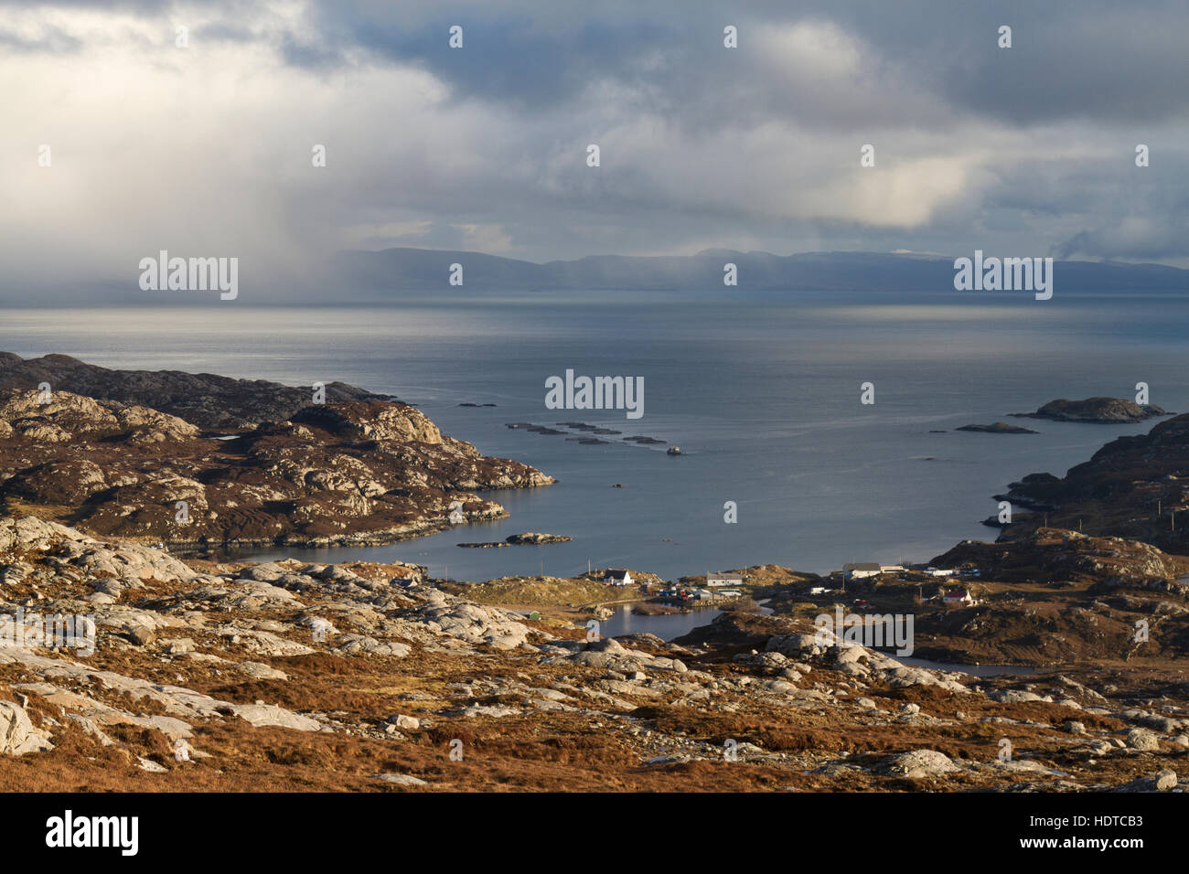 East coast of Harris, Outer Hebrides Stock Photo - Alamy