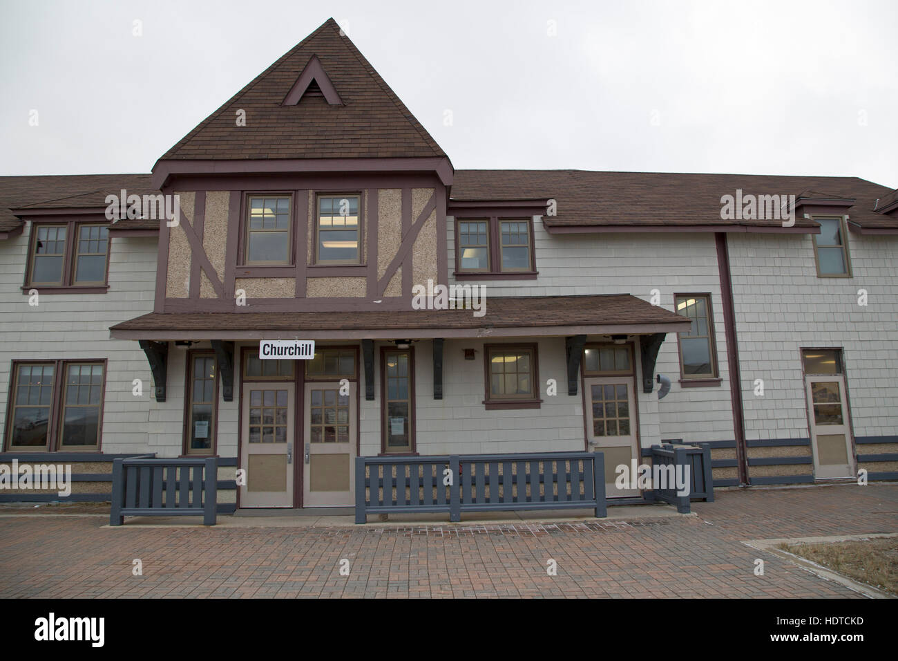 The railway station at Churchill, Canada Stock Photo - Alamy