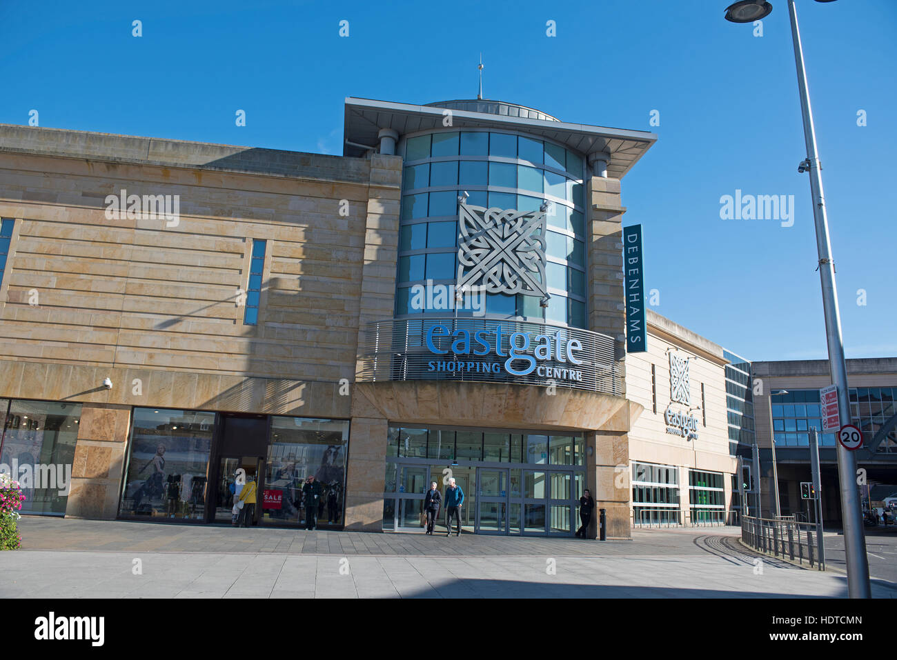 Eastgate shopping centre is located in inverness hi-res stock ...