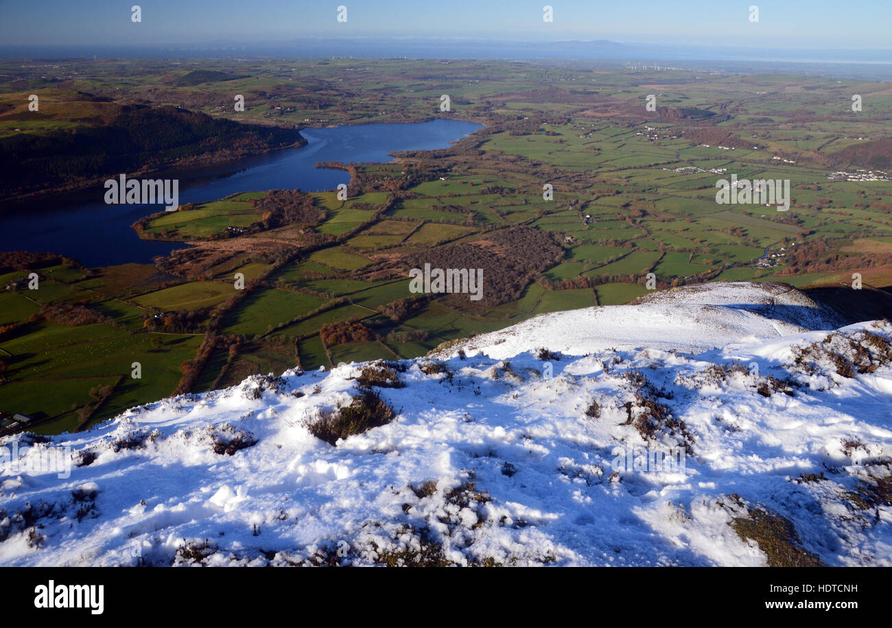Bassenthwaite Lake from near Summit of Ullock Pike in Winter, Lake ...
