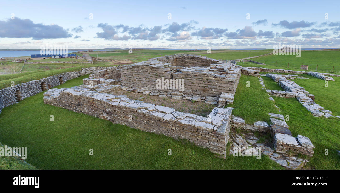 Cubbie's Roos Castle, Wyre, Orkney Isles Stock Photo - Alamy