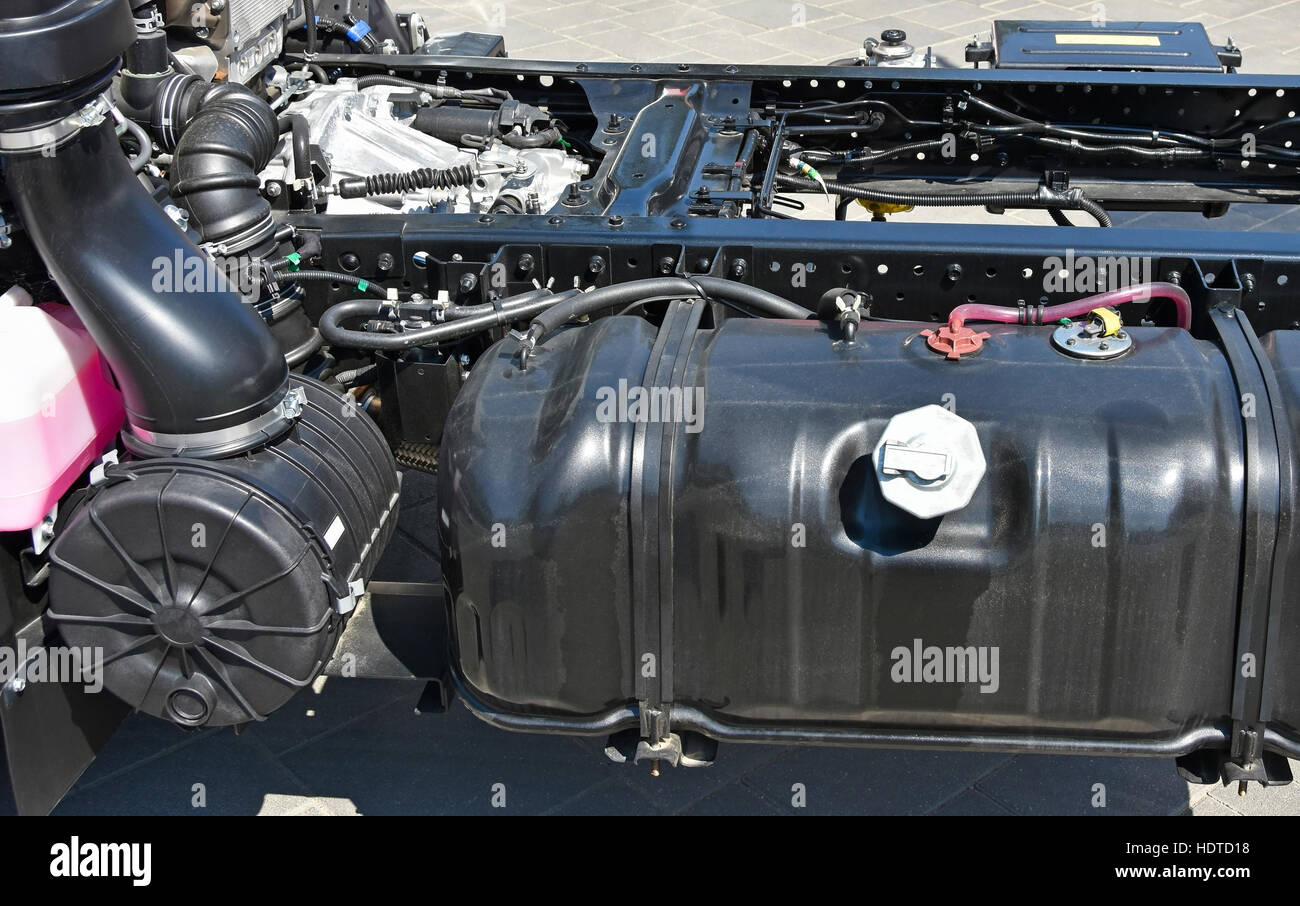 Petrol tank of a truck vehicle Stock Photo - Alamy