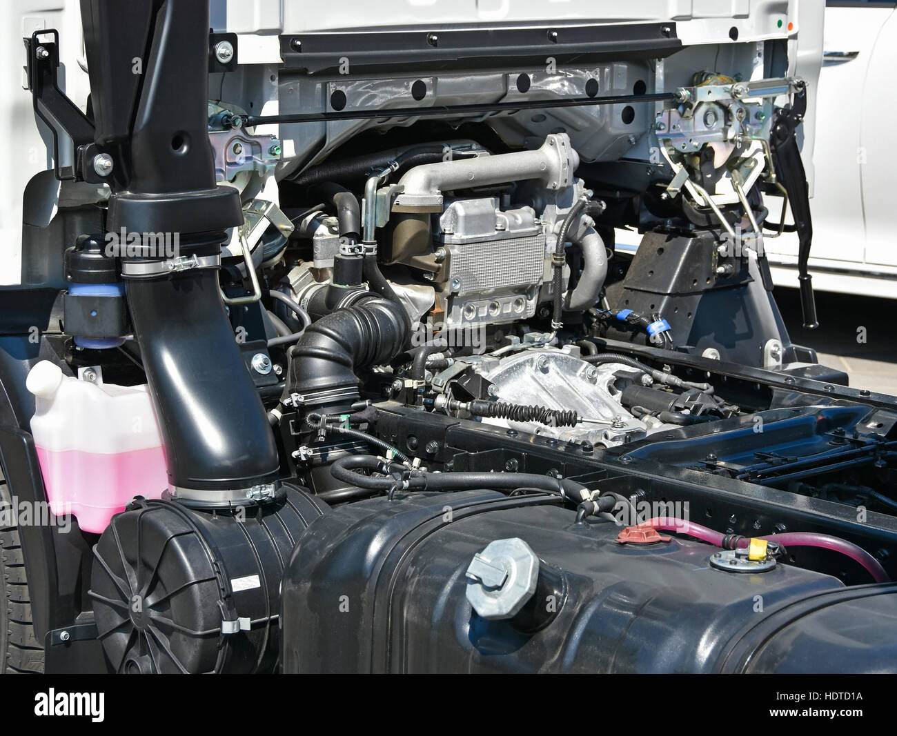 Engine of a truck vehicle Stock Photo - Alamy