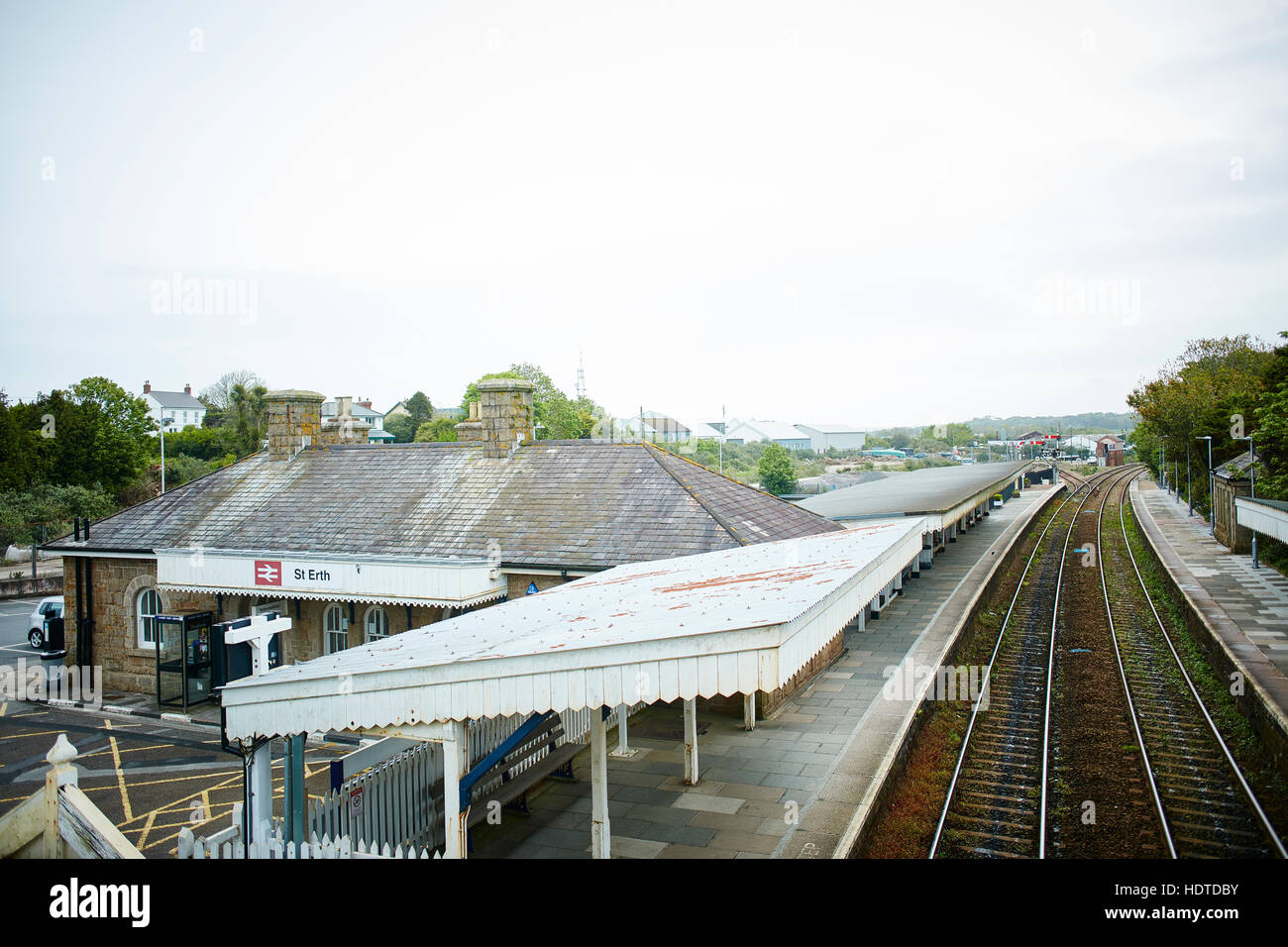 St Erth Train Station Stock Photo - Alamy