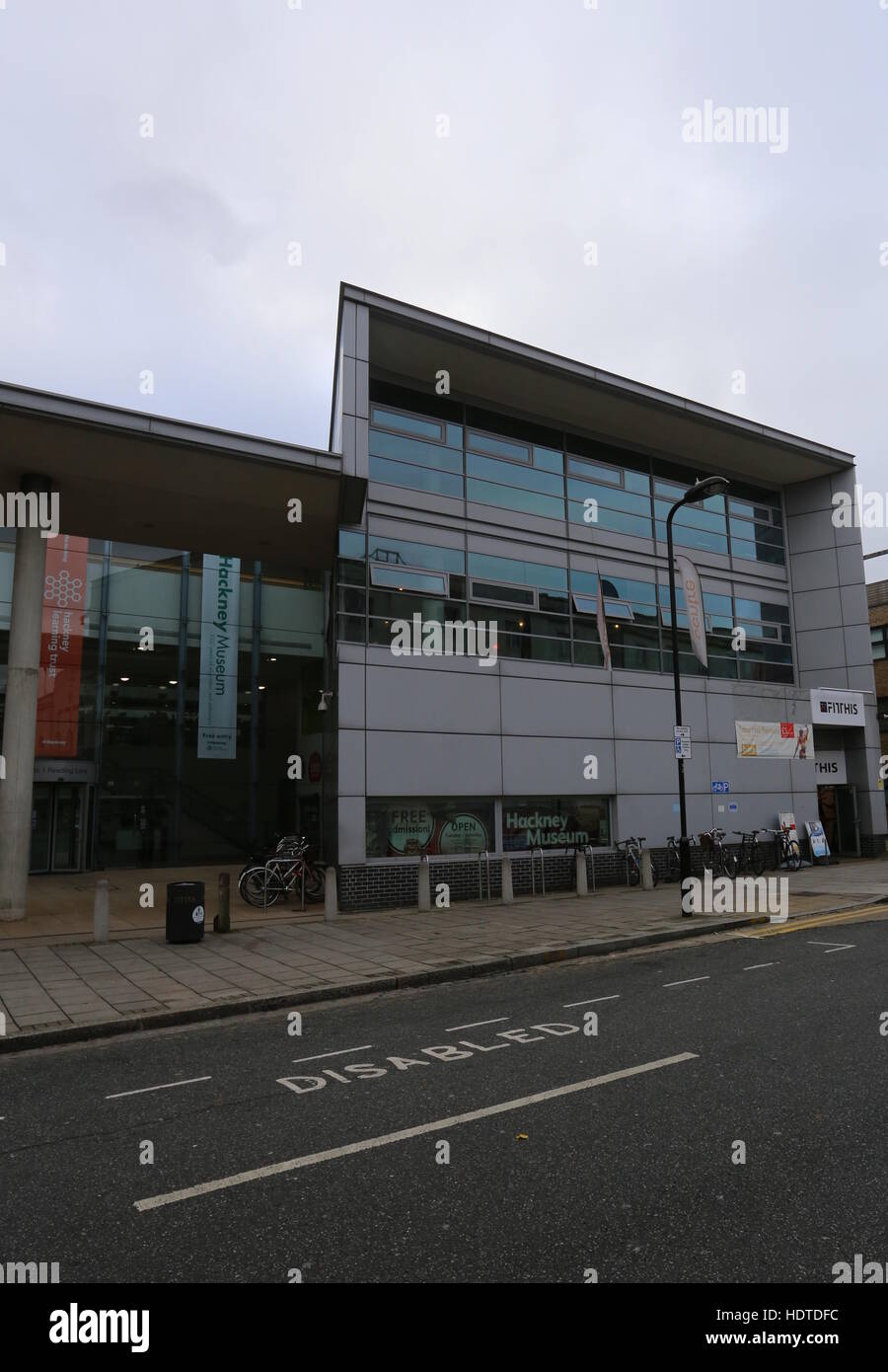 Exterior of Hackney Museum London UK November 2016 Stock Photo - Alamy