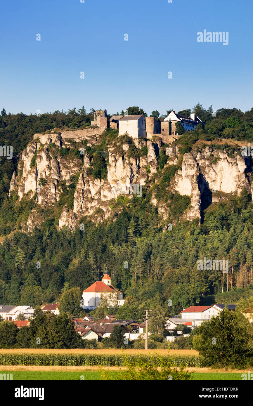 Arnsberg castle ruins and Arnsberg, Kipfenberg, Altmühltal, Upper ...