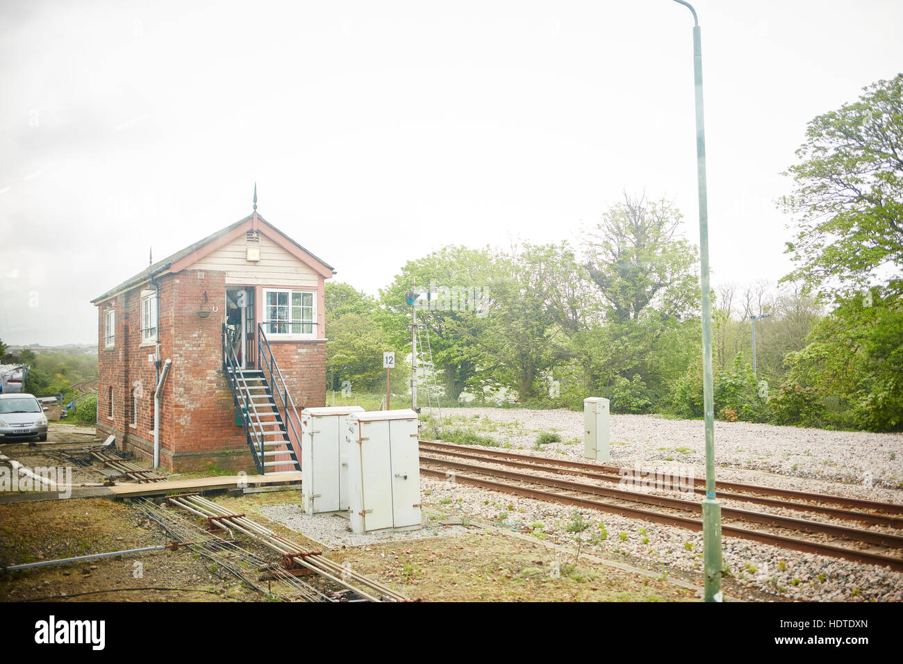 Signal Box St Erth Train Station Stock Photo - Alamy