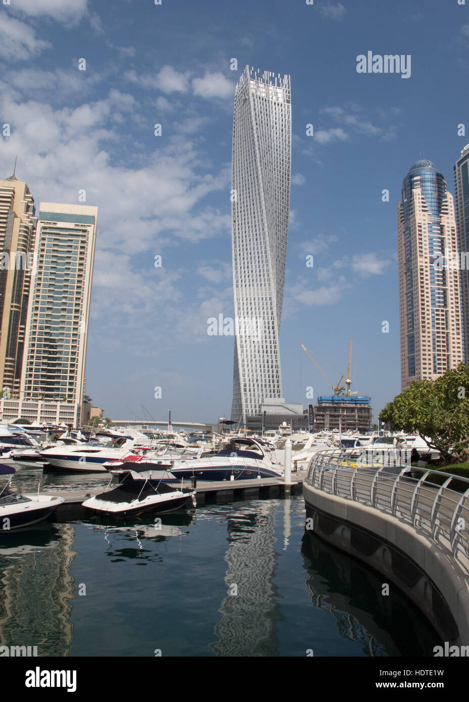Cayan Tower, Dubai Marina, Dubai, United Arab Emirates Stock Photo - Alamy